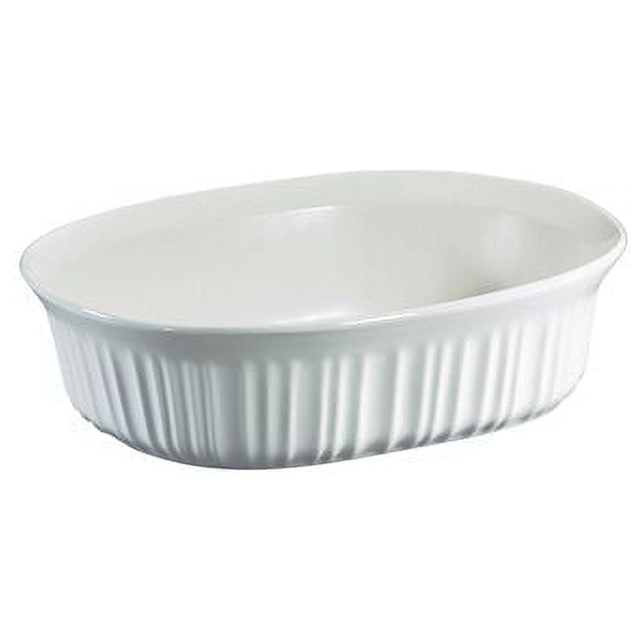 CorningWare Bakeware French White 1.5-quart Oven Safe Oval Casserole Dish - Walmart.com
