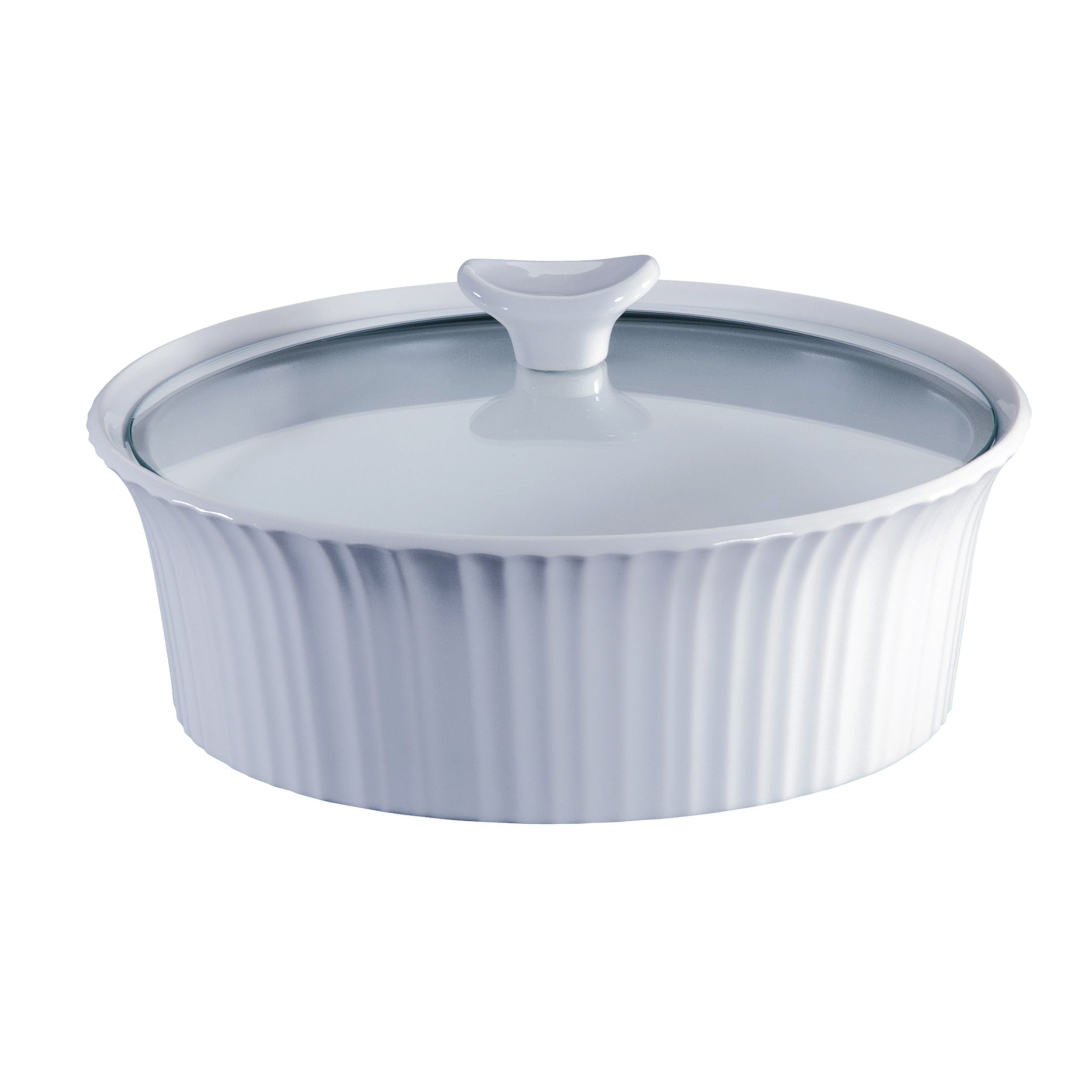 CorningWare 2.5-Quart Round Casserole Bakeware with Glass Lid, French ...