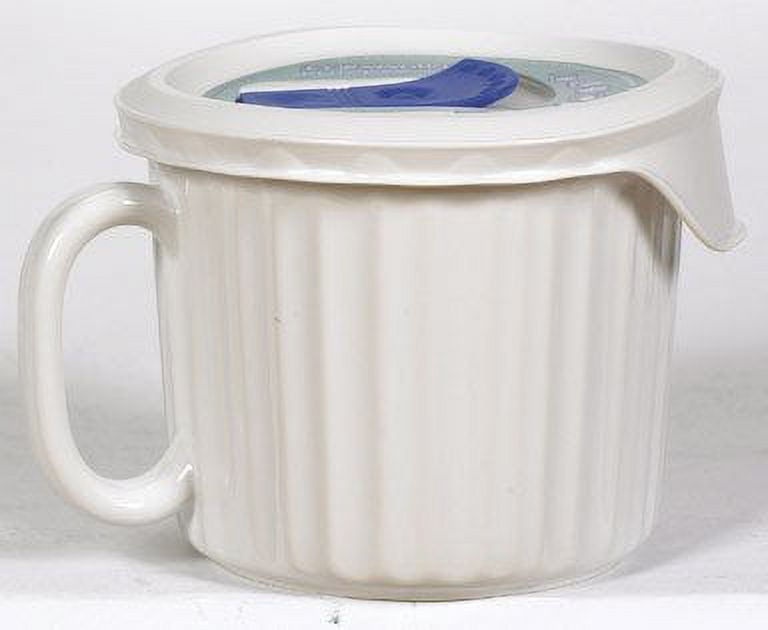 Corningware 20-Ounce Oven Safe Meal Mug with Vented Lid, French (Pack ...