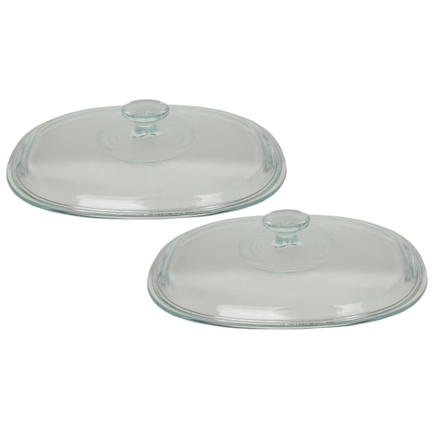 Corningware DC1.5C 2.5qt Fluted Oval Clear Glass Replacement Baking ...