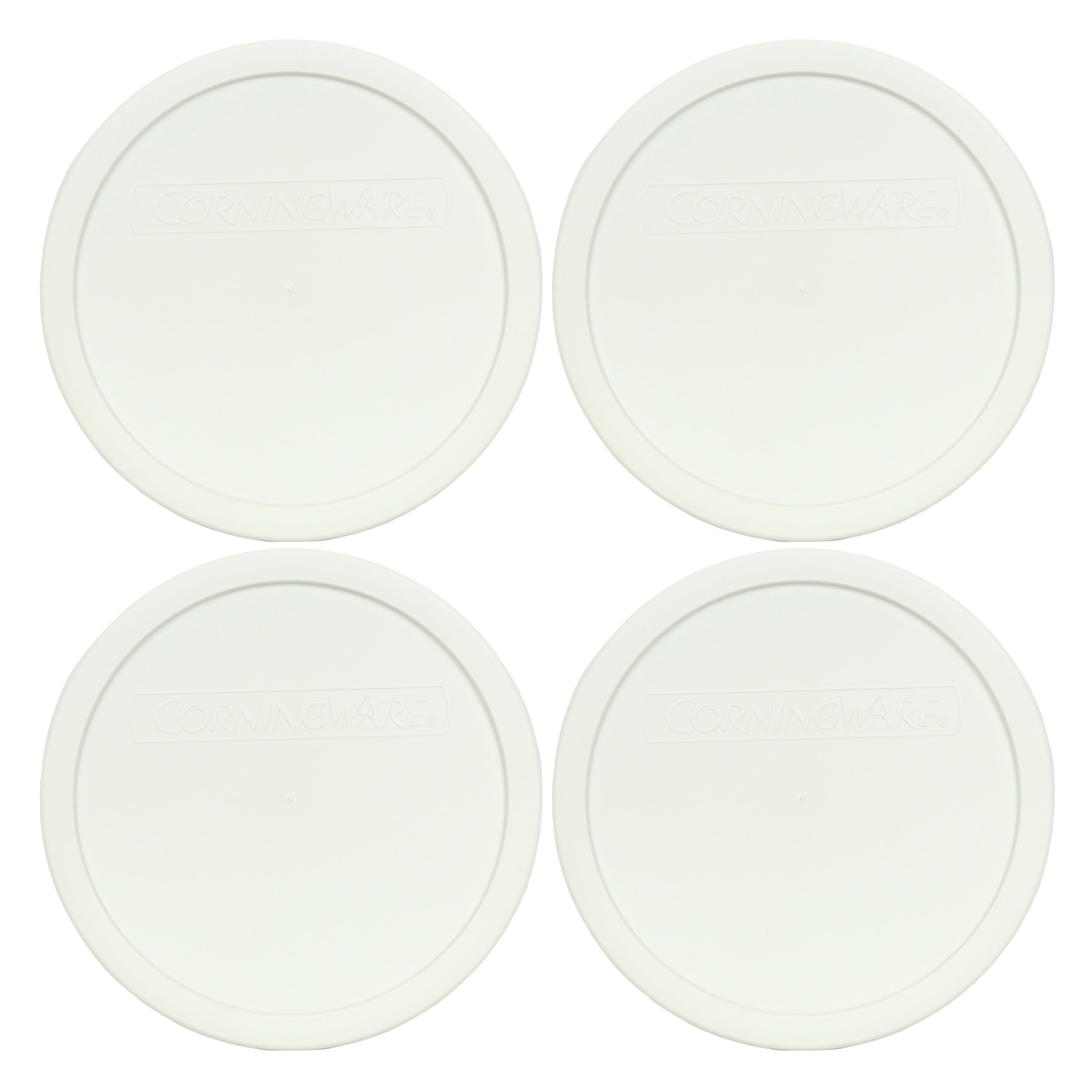 Corningware F-5-PC French White 1.5qt Round Plastic Replacement Lid (4 ...