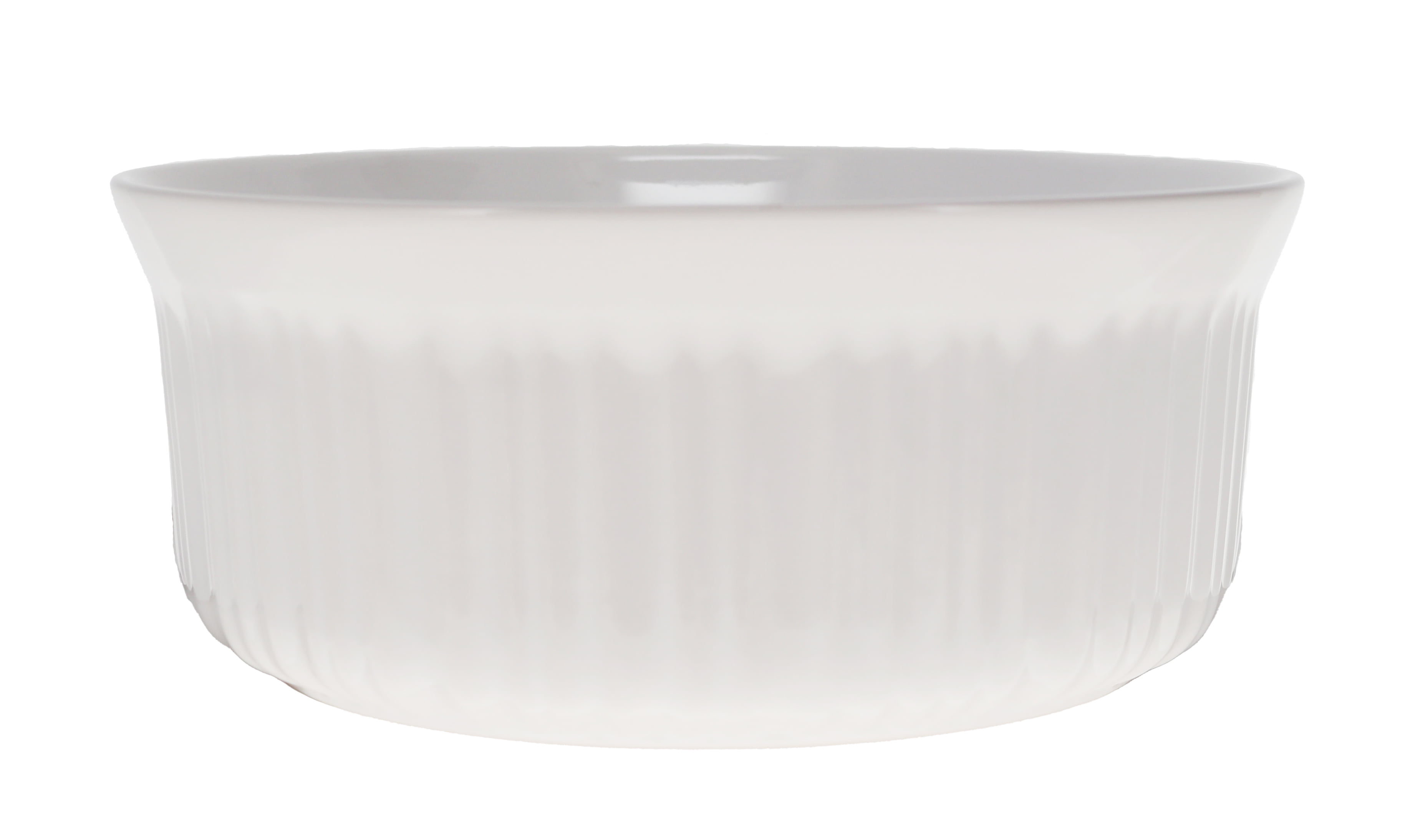 Corningware French White 2.5qt Round Glass Casserole Dish, Model FS1 ...