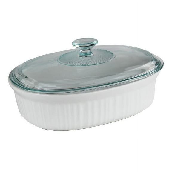 Pyrex Large Rectangular Casserole, 4 Qt Oblong Glass Baking Dish ...