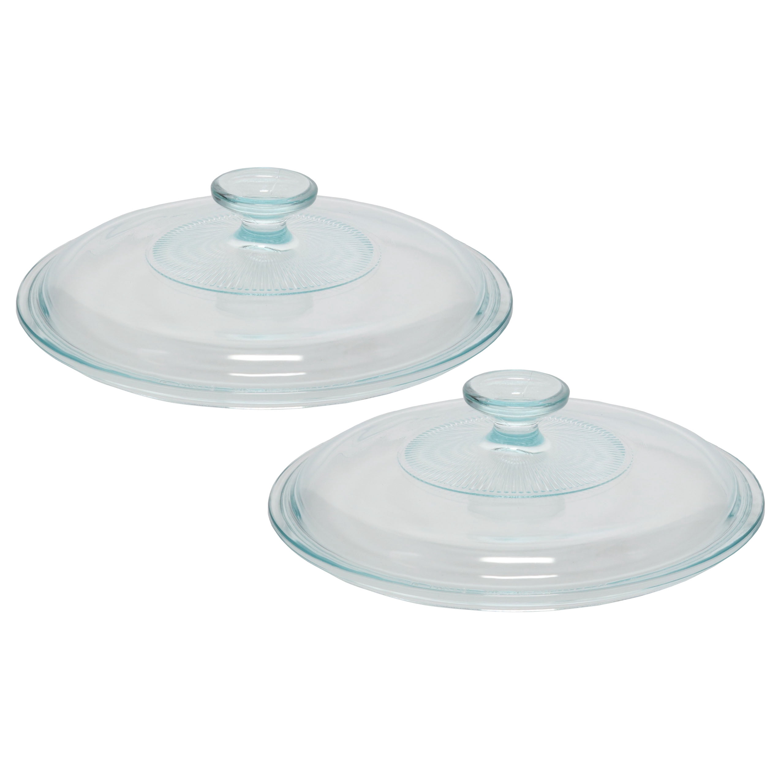 Corningware G-1C 2.5qt French White Clear Fluted Round Glass Lid (2 ...