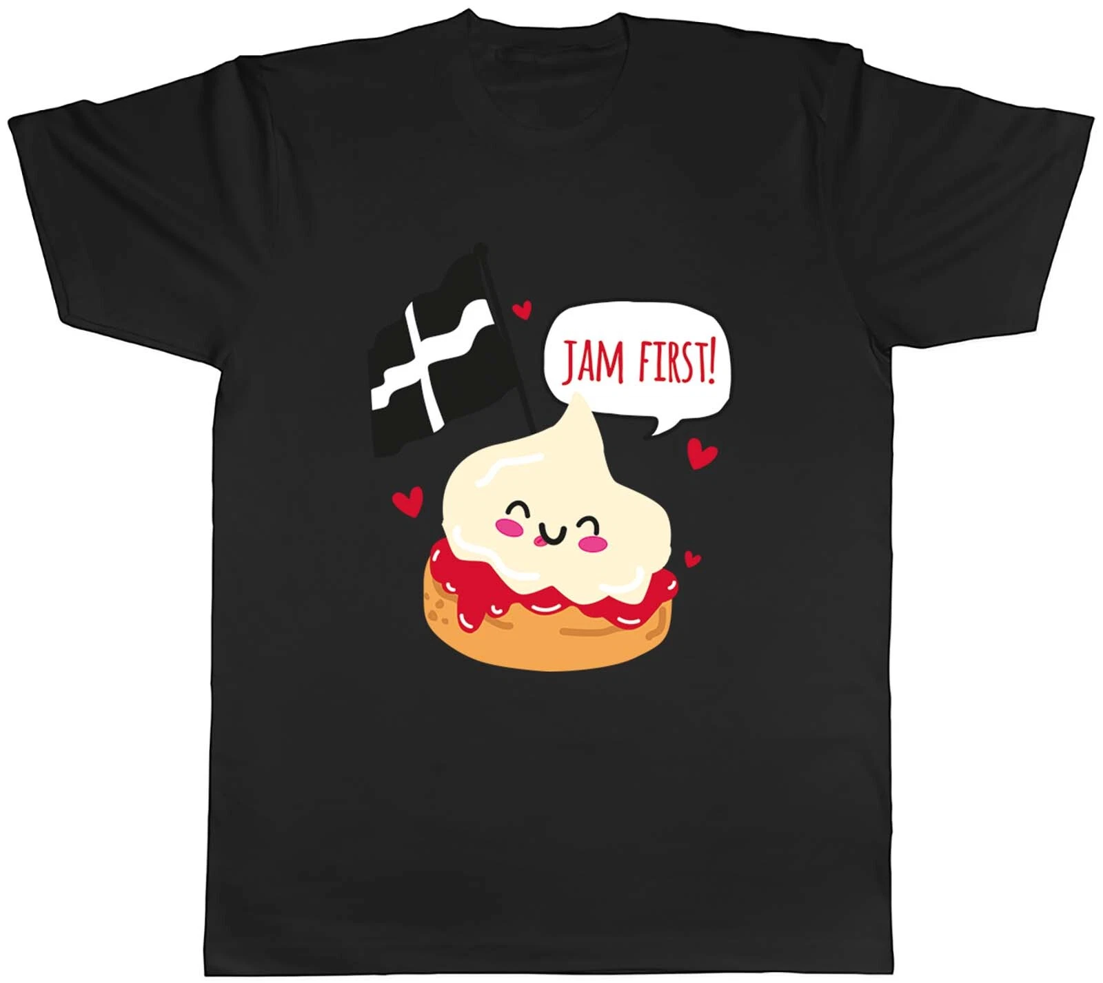 Cornish Scone Jam First Cute Foodie Unisex T-Shirt, S-5XL - Walmart.com