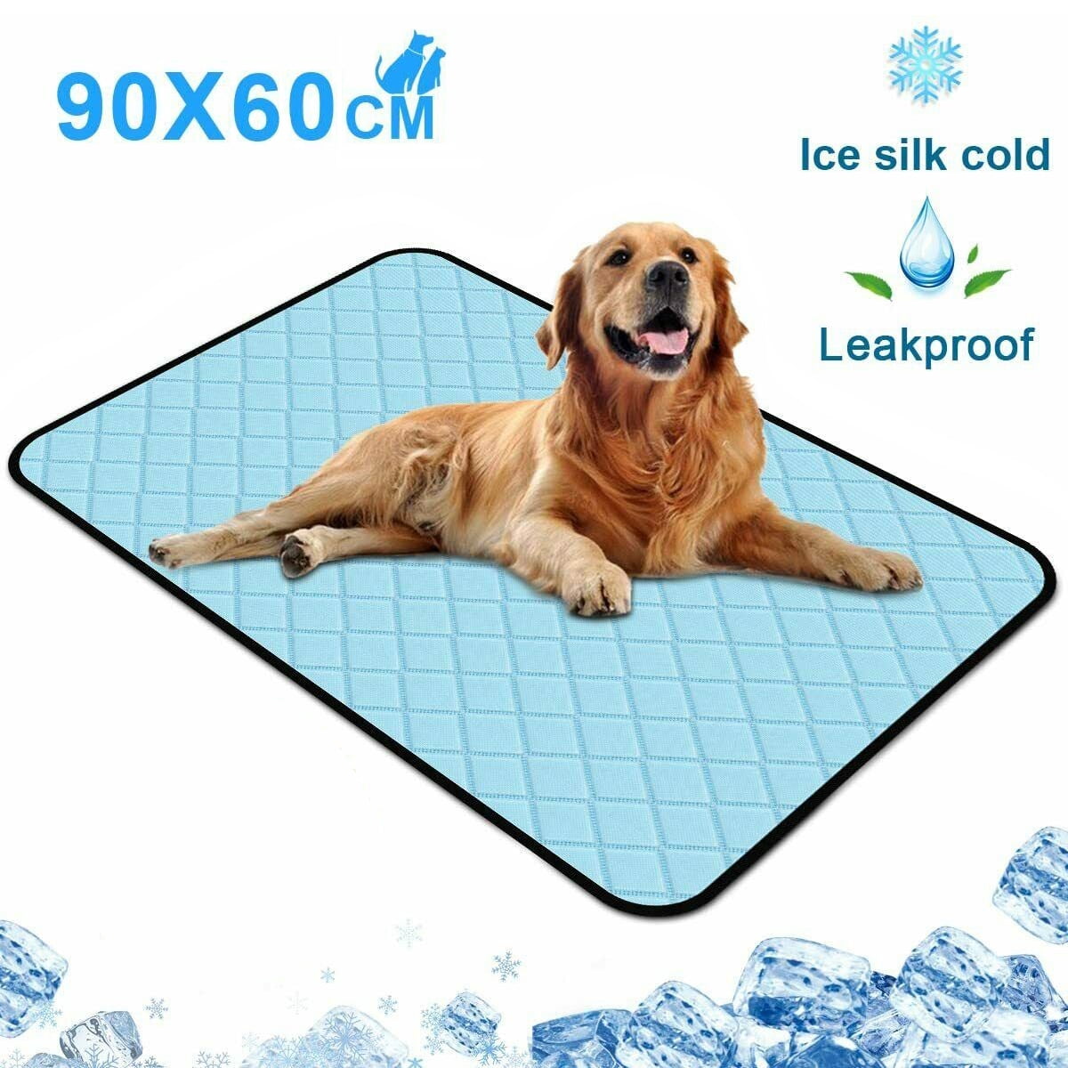 Cornmi Waterproof 2 in 1 Dog Pee Pad and Pet Cooling Pad, Reusable ...
