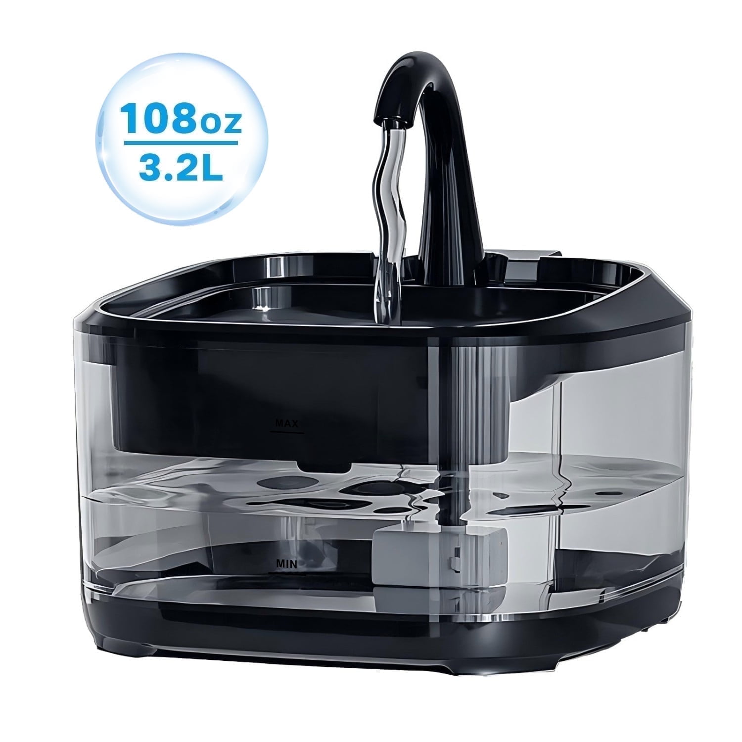 Cornmi Safe Water Hydration Fountain for Pets with Filters, 3.2 L ABS ...