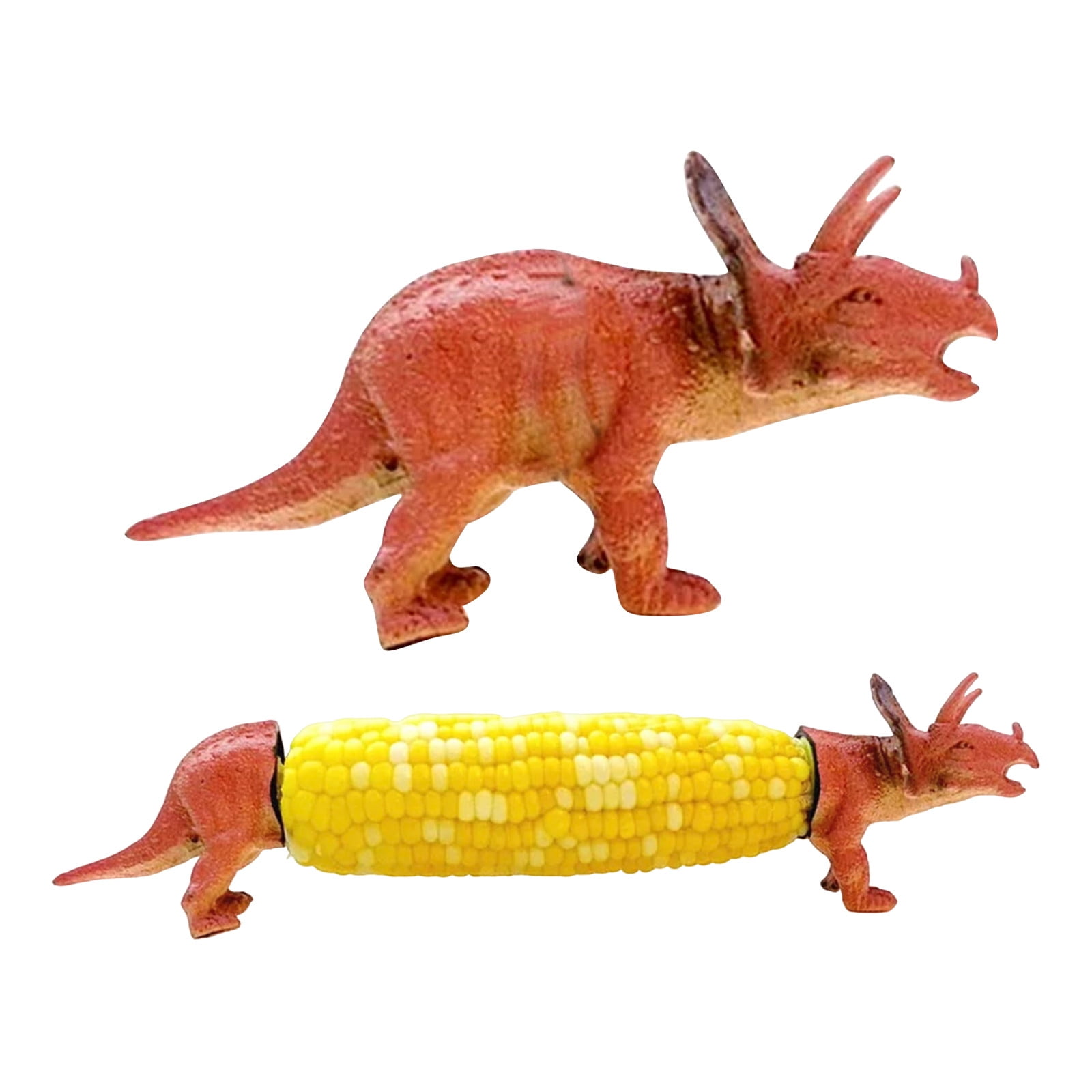 Corns Holder on the Cobs, Cute Dino with Stainless Steel Prongs Funny Dino Corn on the Cob Forks ...