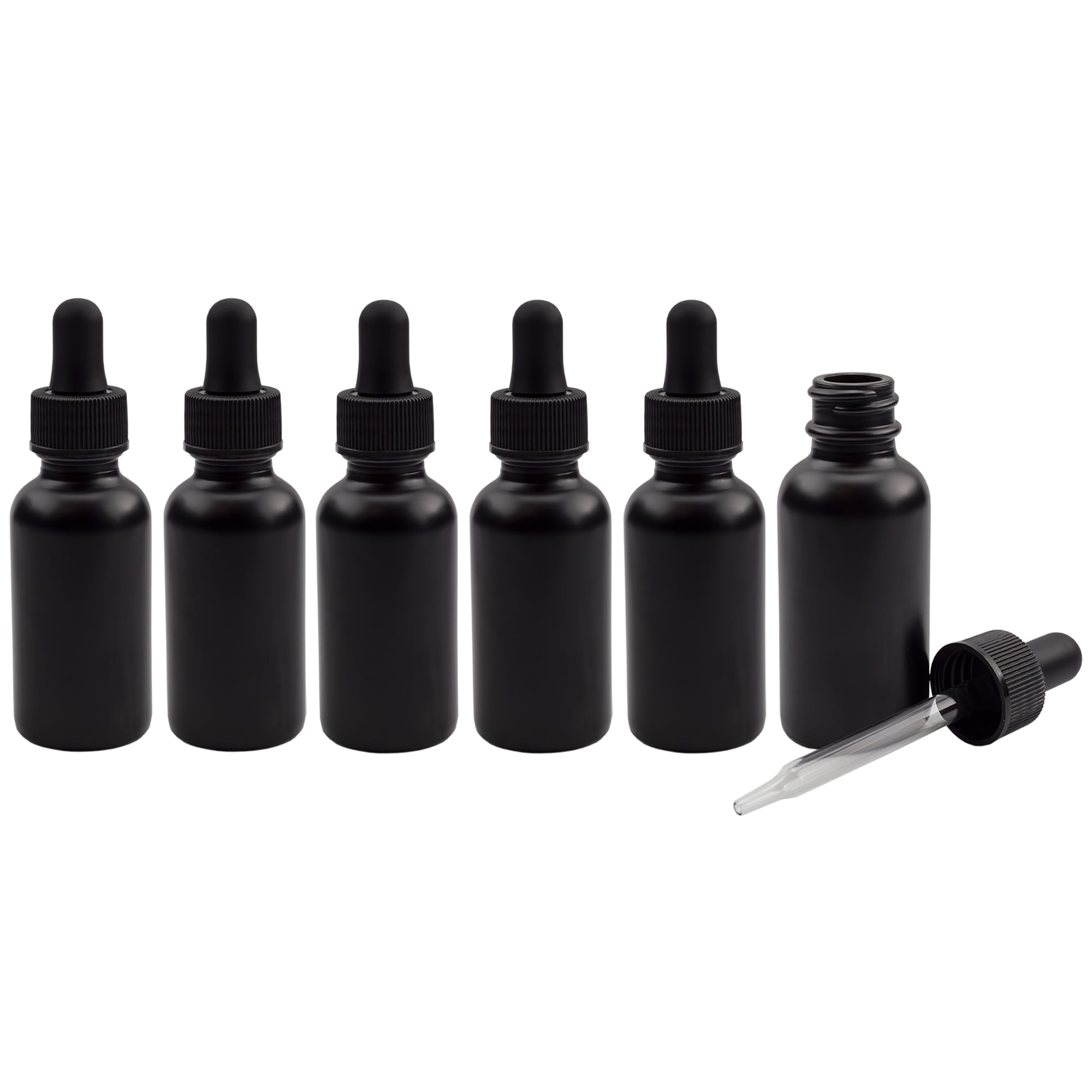 Cornucopia Brands 1oz Black Coated Glass UV Resistant Eye Dropper ...