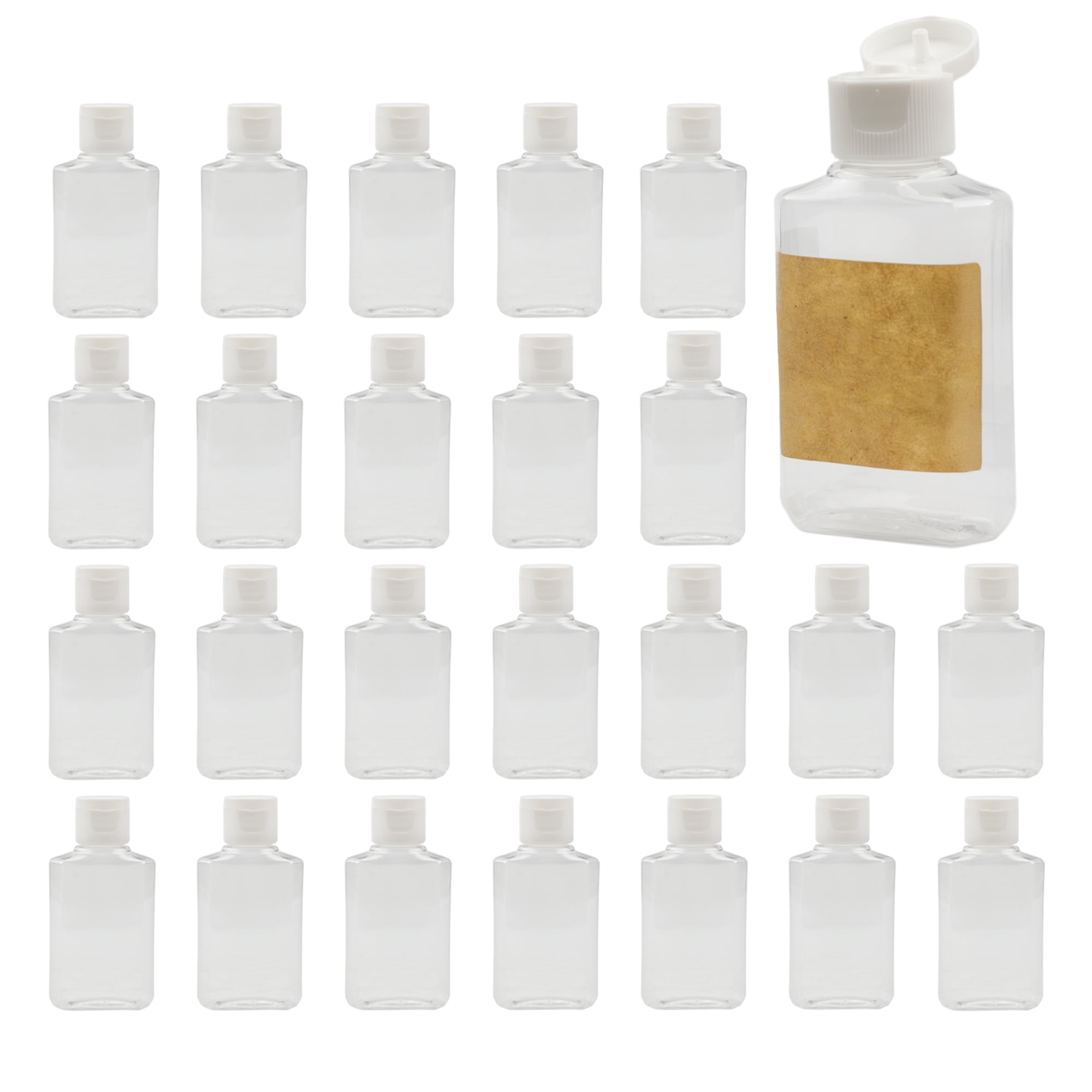 Cornucopia Brands 2-Ounce Plastic Squeeze Bottles (24-Pack); Empty Flip ...