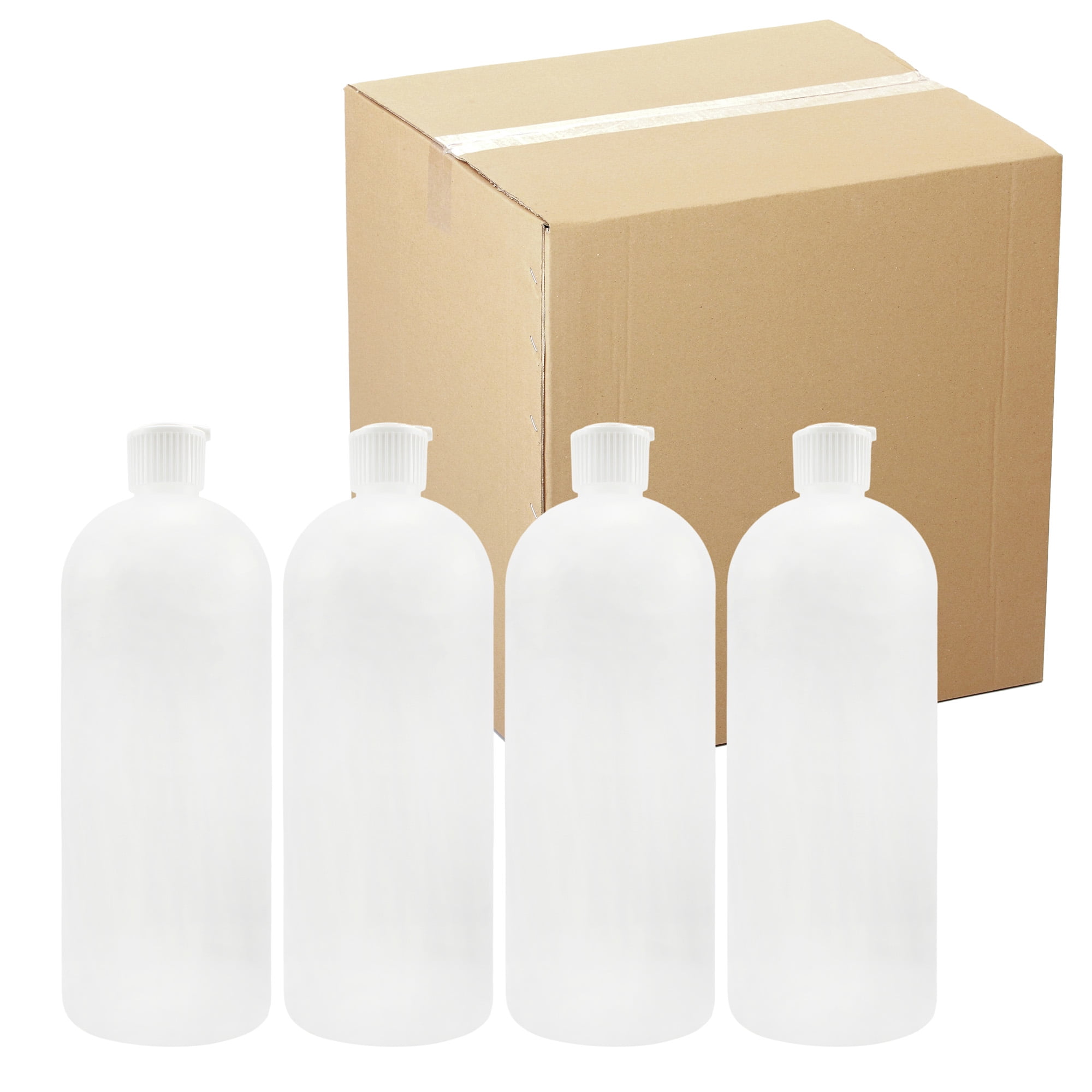 Cornucopia Brands 32oz Flip Top Plastic Squeeze Bottles (24-Pack); XL ...