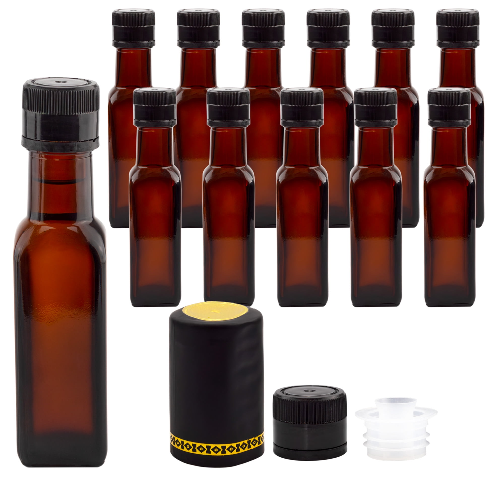 Cornucopia Brands 4oz Olive Oil Bottles (12-Pack); Empty Sauce ...