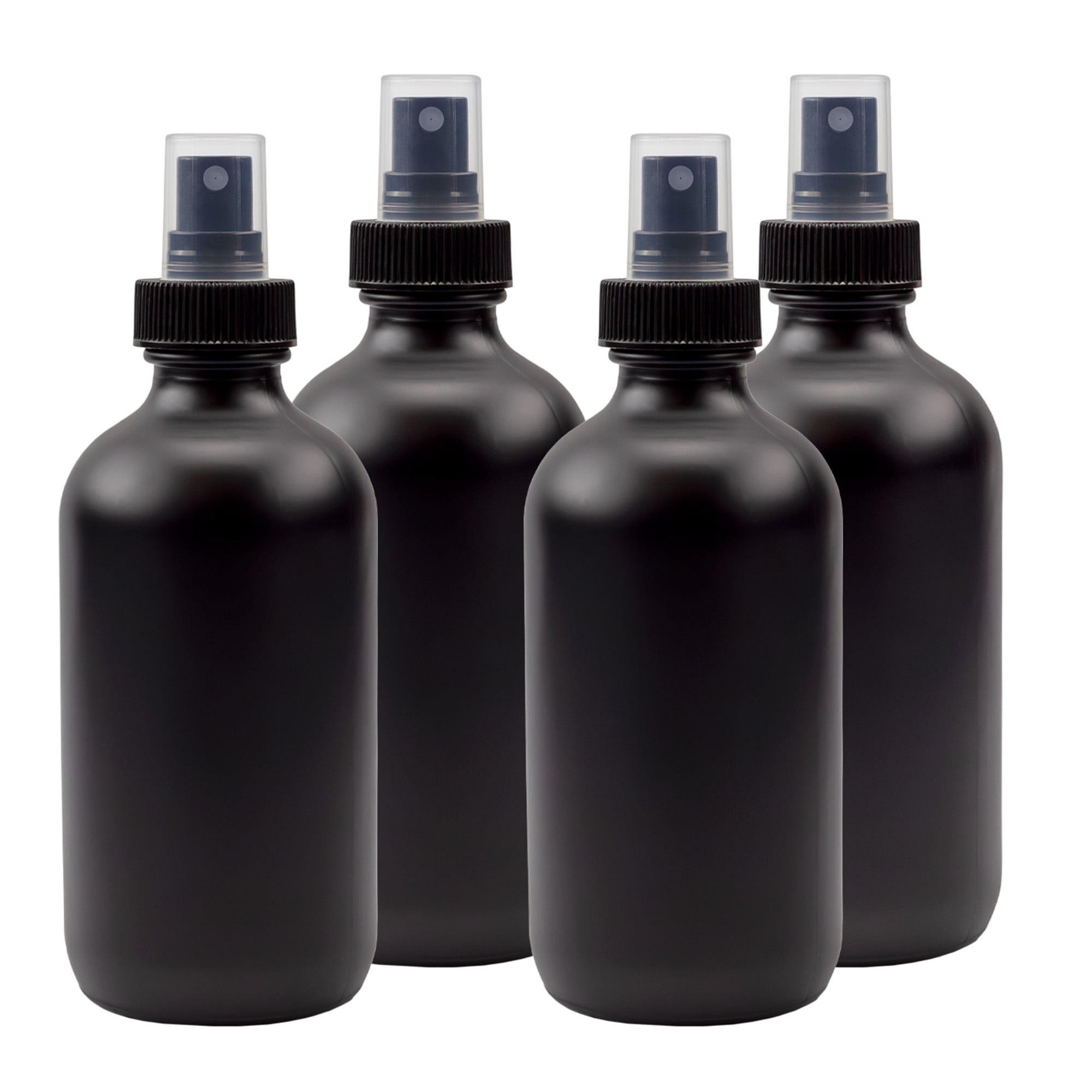 Cornucopia Brands 8-Ounce Black Glass Spray Bottles or Perfume Bottles ...