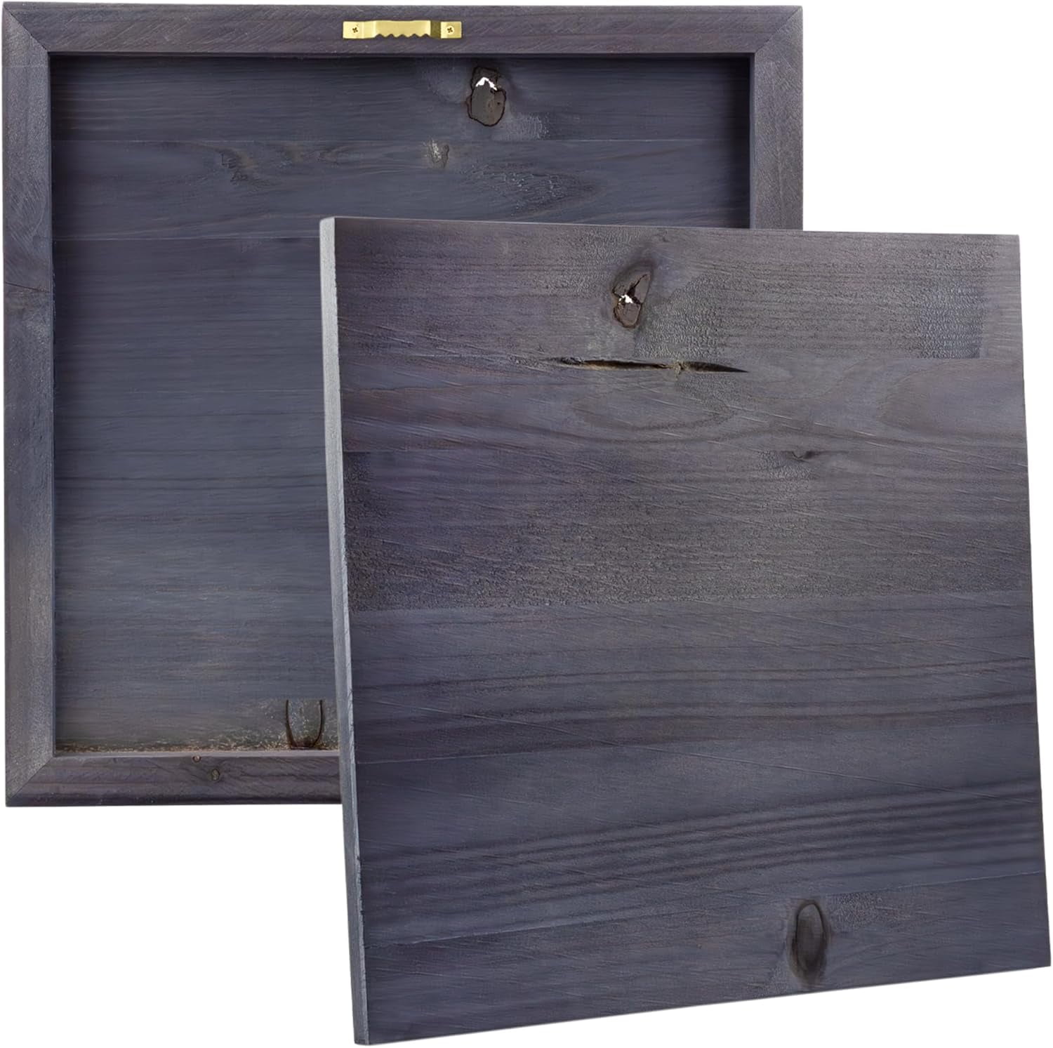 Cornucopia Brands Blank Wood Plaques (2-Pack), Gray Washed Fir Wooden ...