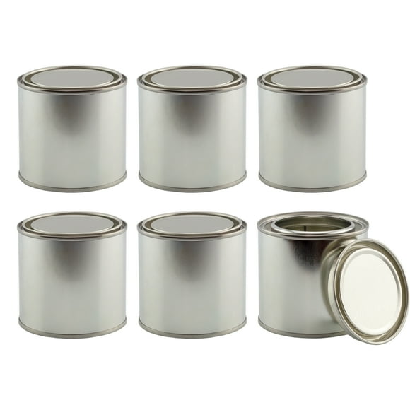 Empty Metal Paint Cans