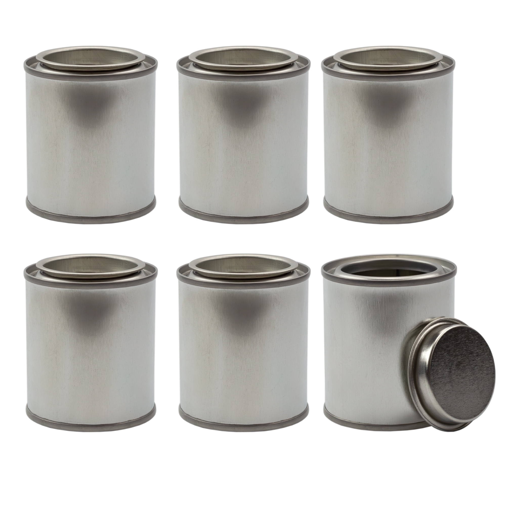 Cornucopia Brands Metal Paint Cans w/ Lids (1/4 Pint Size, 6-Pack ...