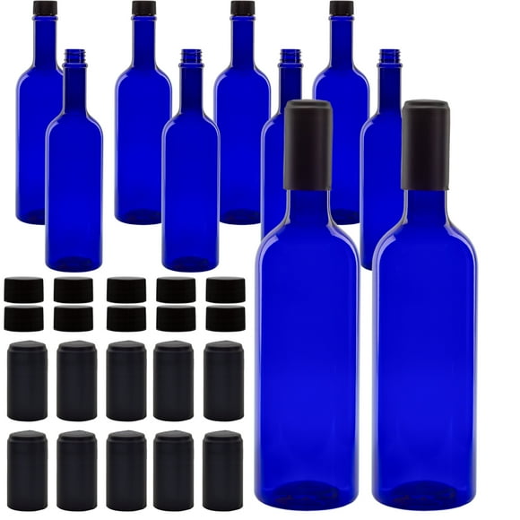 Blue Wine Bottles