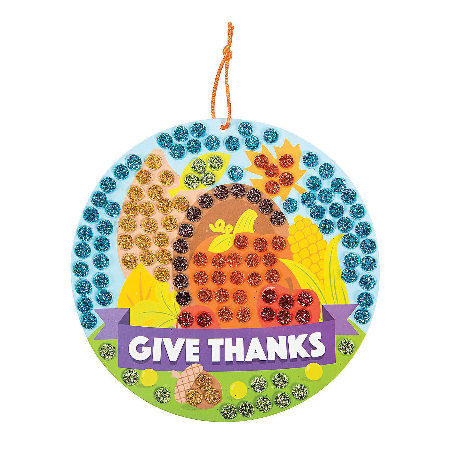 Cornucopia Glitter Mosaic 12 - Craft Kits - 12 Pieces - Walmart.com