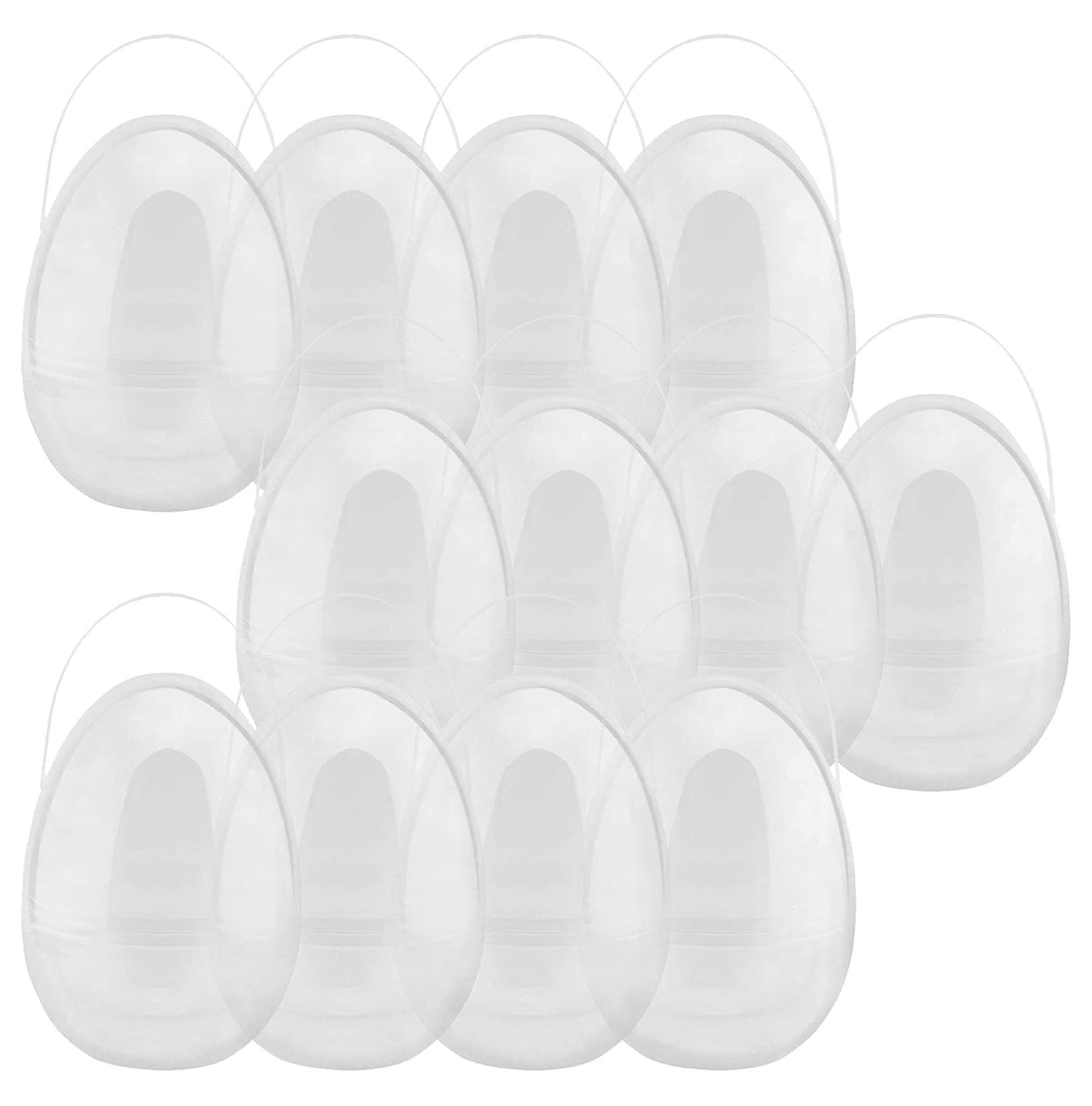 Cornucopia Jumbo Plastic Easter Eggs (12-Pack, 10-Inch); Giant Clear ...