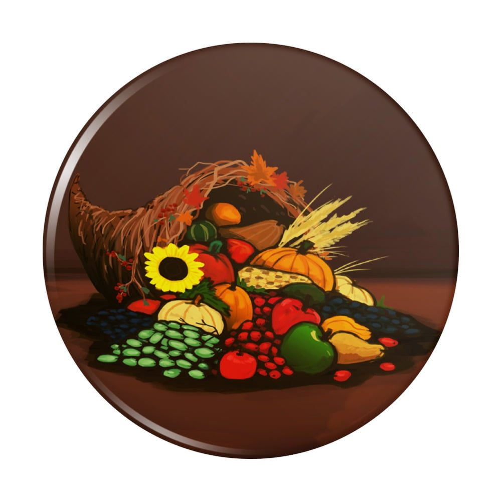 Cornucopia Thanksgiving Holiday Autumn Fall Kitchen Refrigerator Locker ...