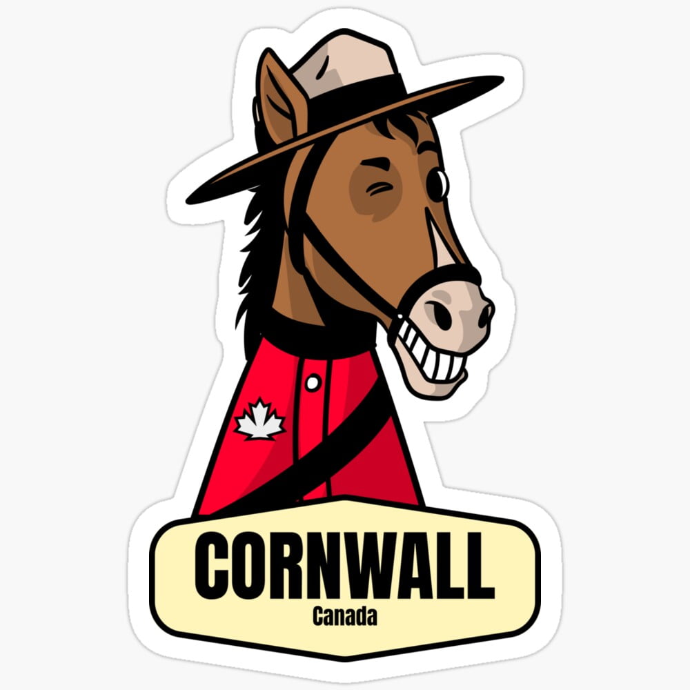 Cornwall Canada Sticker Phone Decal Water Bottle Stickers Car Decals ...