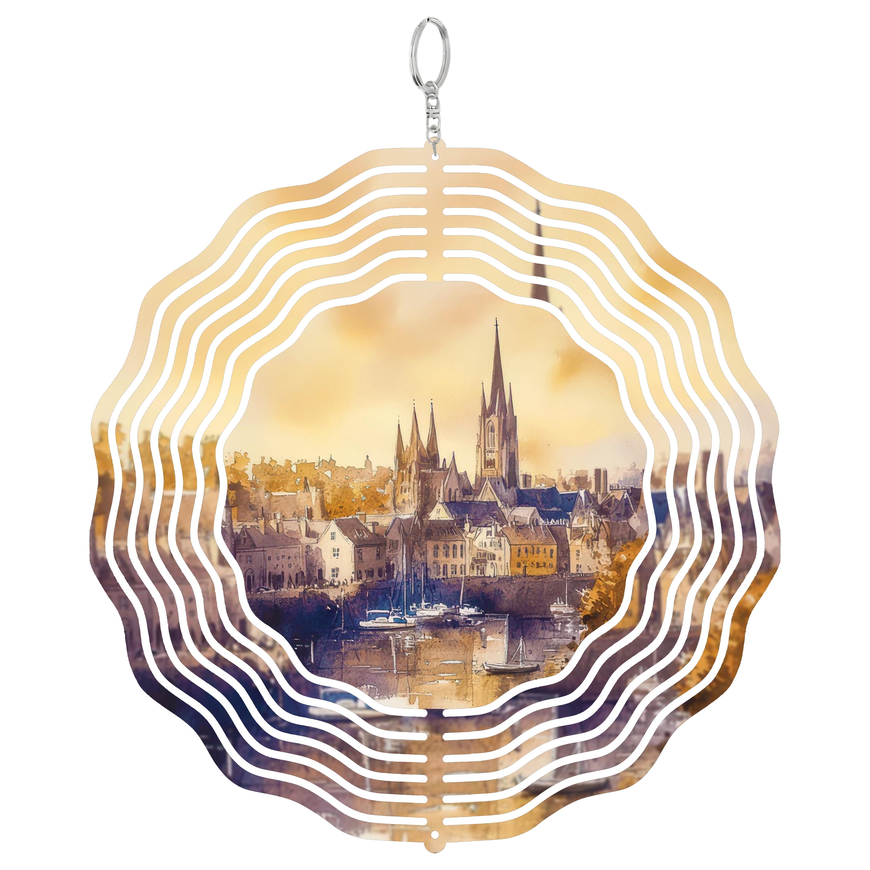 Cornwall Truro Cathedral City Kinetic 3D Wind Spinner UK Stainless ...
