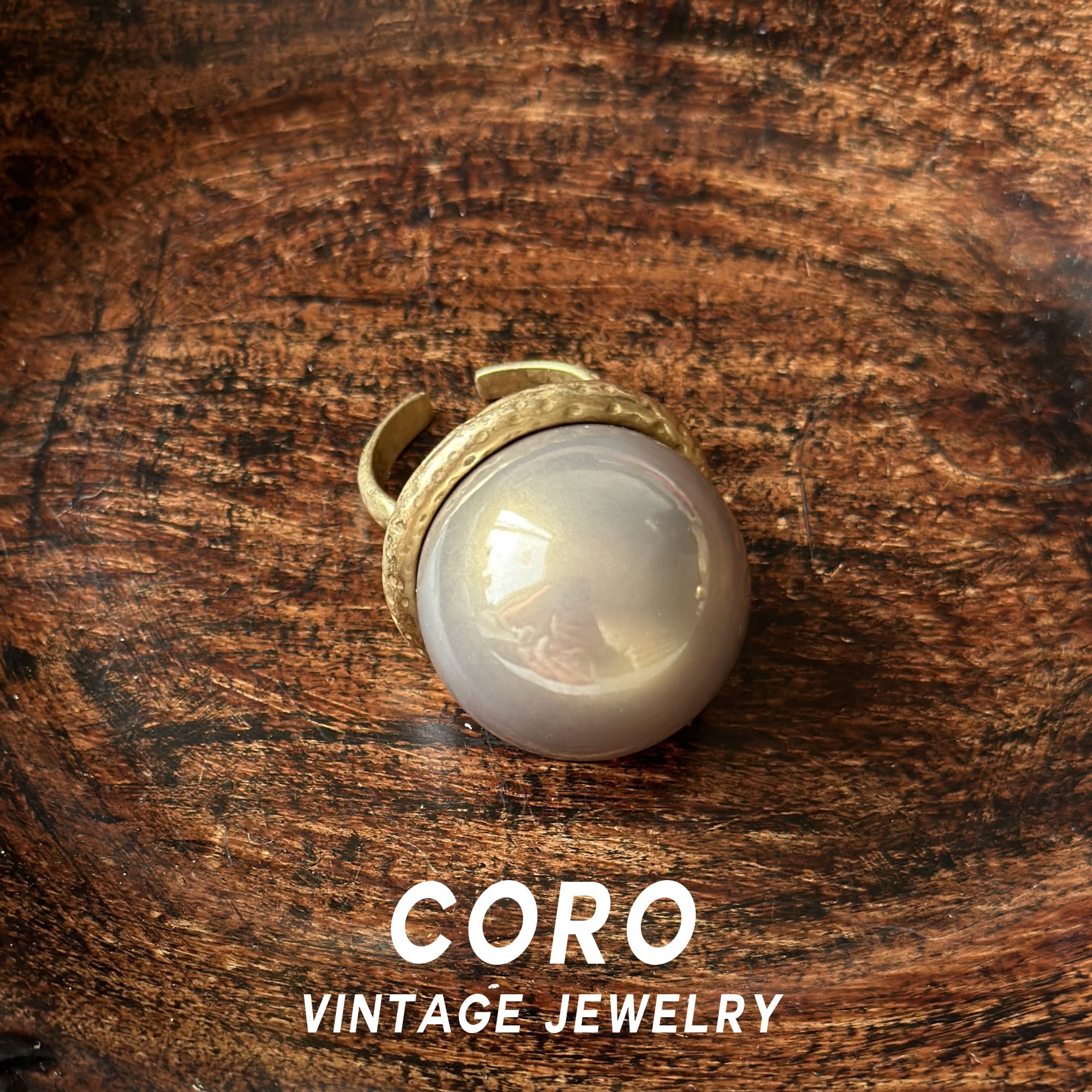 Coro Vintage Niche Design Light Luxury Versatile Commuter Ring with ...