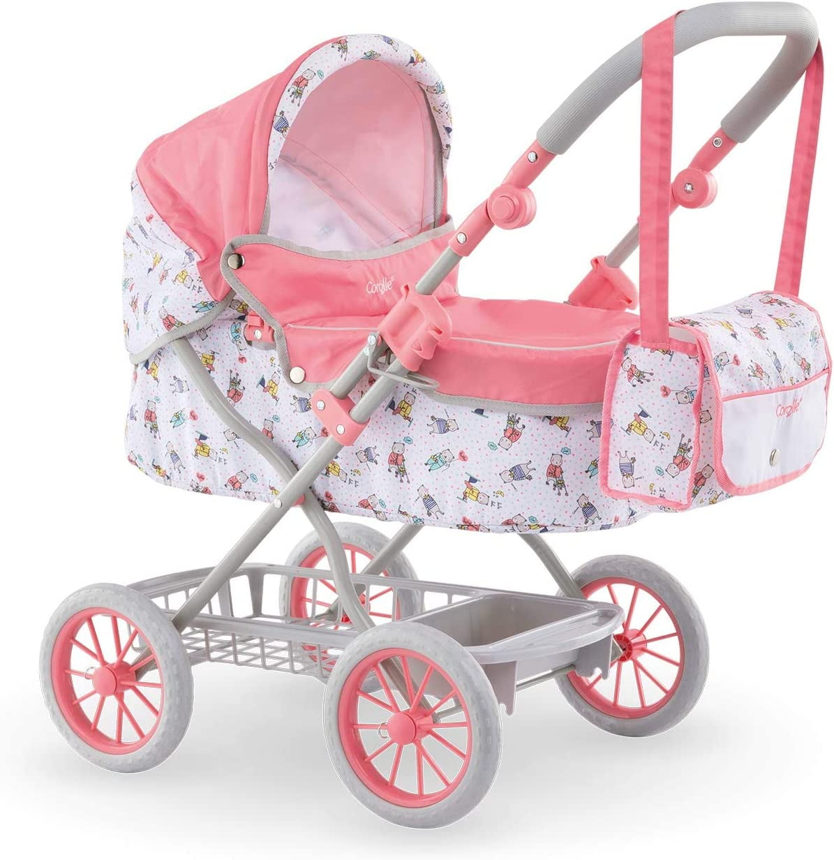Corolle - Mon Grand Poupon Carriage Stroller - Adjustable Handle ...