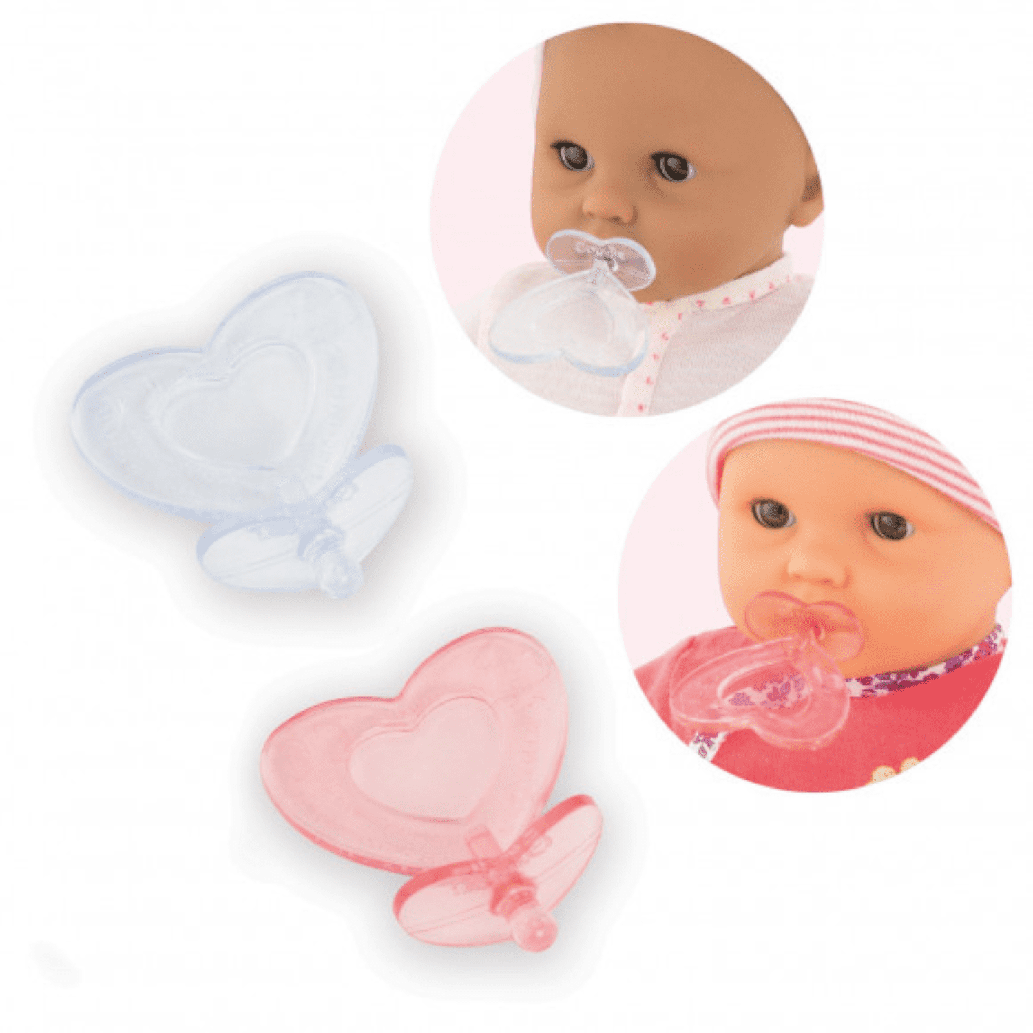 Corolle - Mon Premier Poupon Pacifiers - Set of 2 Pacifiers, fits 12 ...
