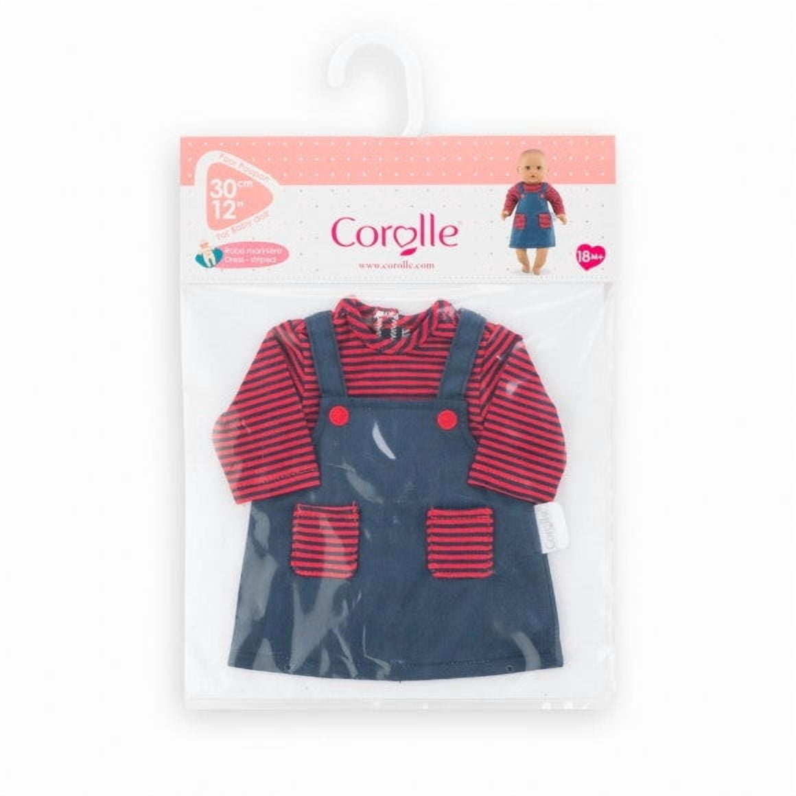 Corolle : Striped dress for doll 12"/30 cm - Walmart.com