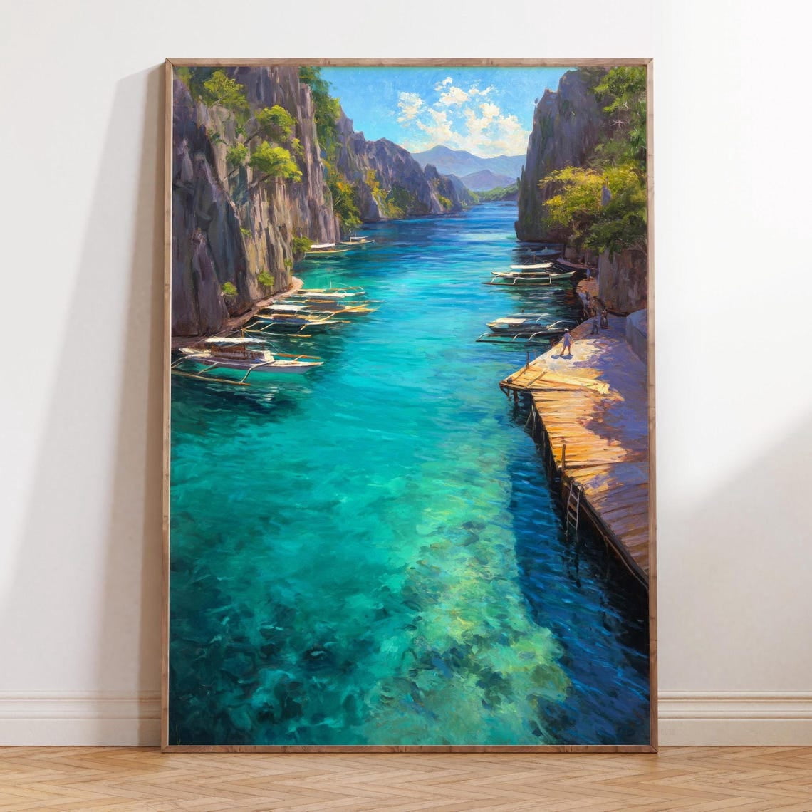 Coron Philippines Palawan Kayangan Lake Print, Unframed Paper Print ...