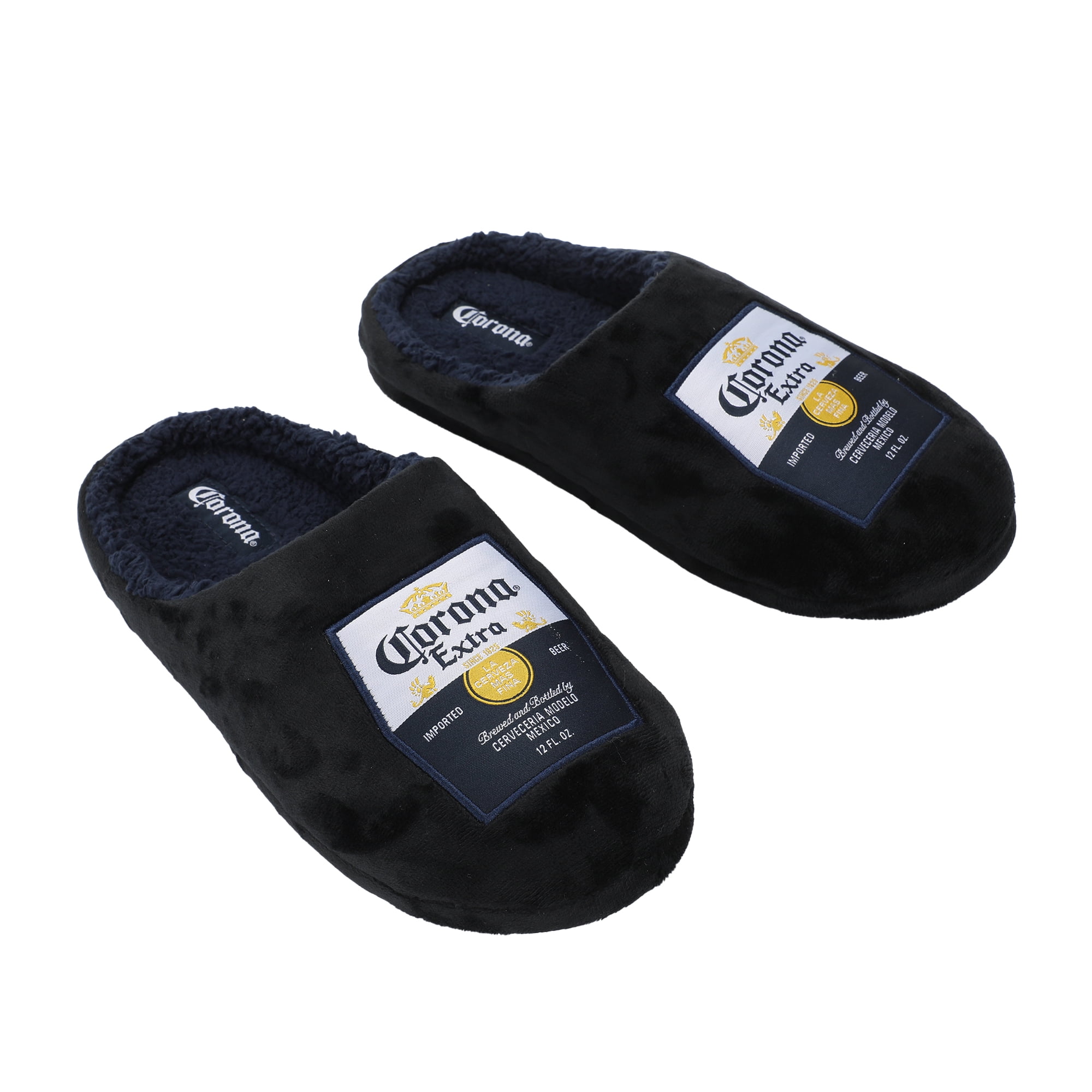 Corona Beer Labels Men's Black Scuff Slippers-Small - Walmart.com