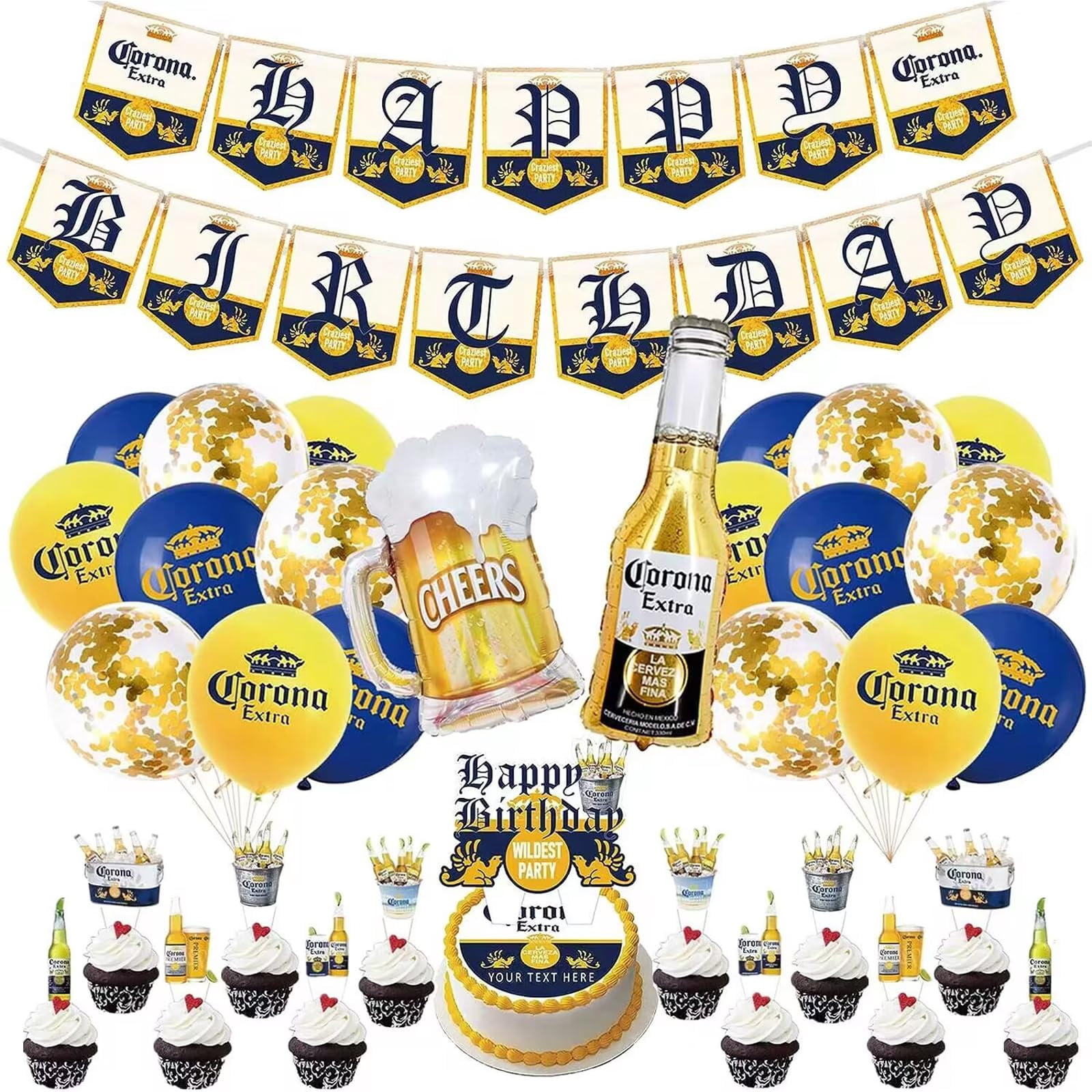 Corona Beer Themed Party, Men Women MTN1 Boys Girls Birthday Party ...