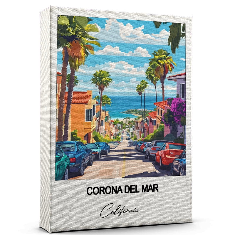 Corona Del Mar Travel Wall Art – California Canvas – Travel Wall Decor ...