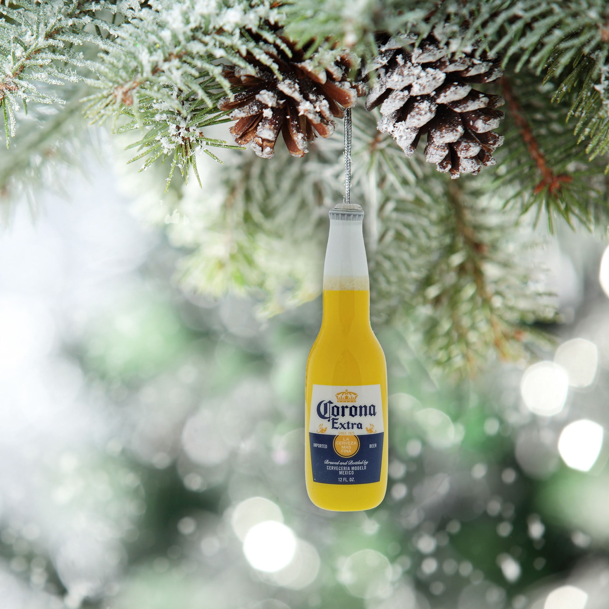 Corona Extra Christmas Ornament, 4 inces Tall, Yellow, Plastic ...