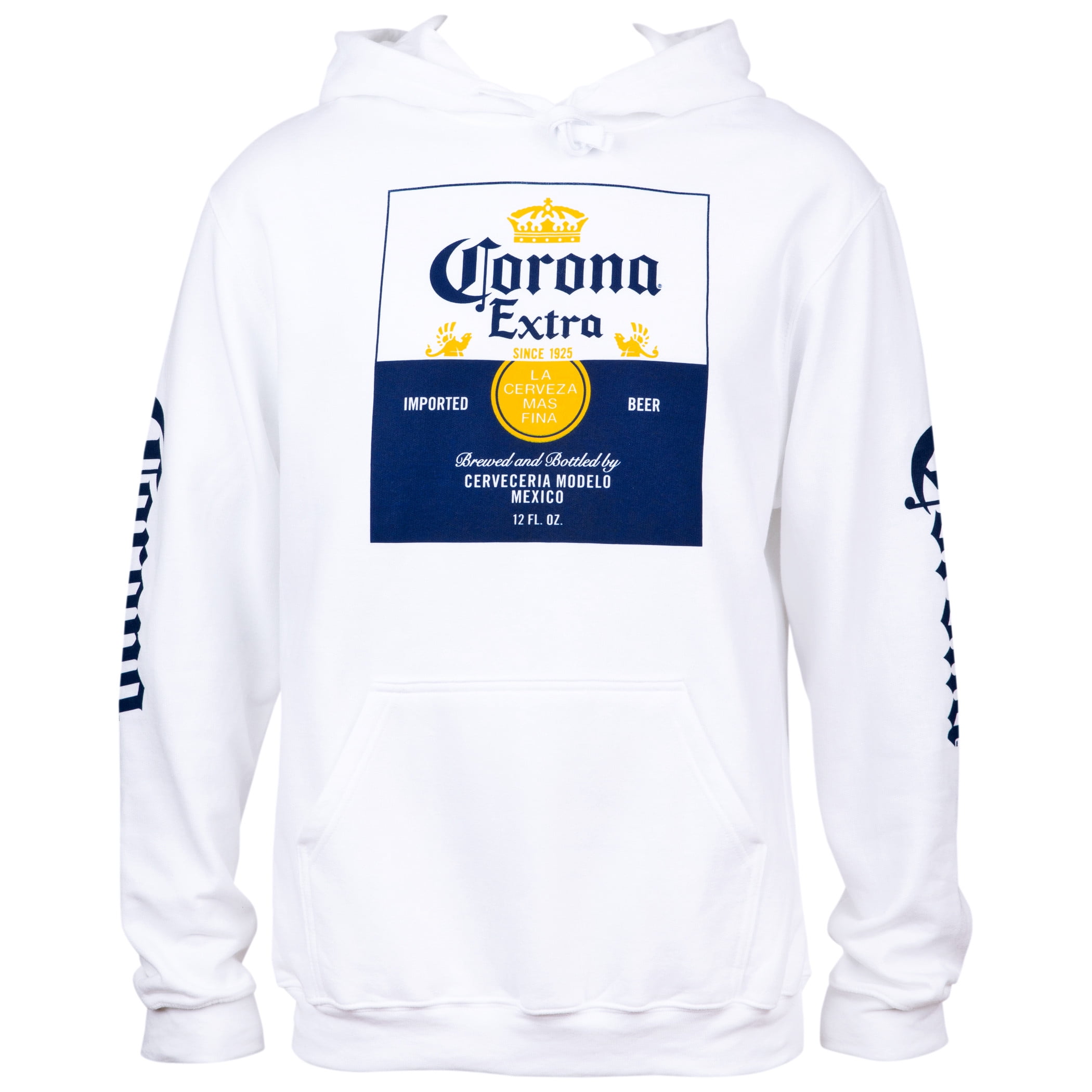 Corona Extra Label Logo Hoodie with Sleeve Prints-Large - Walmart.com