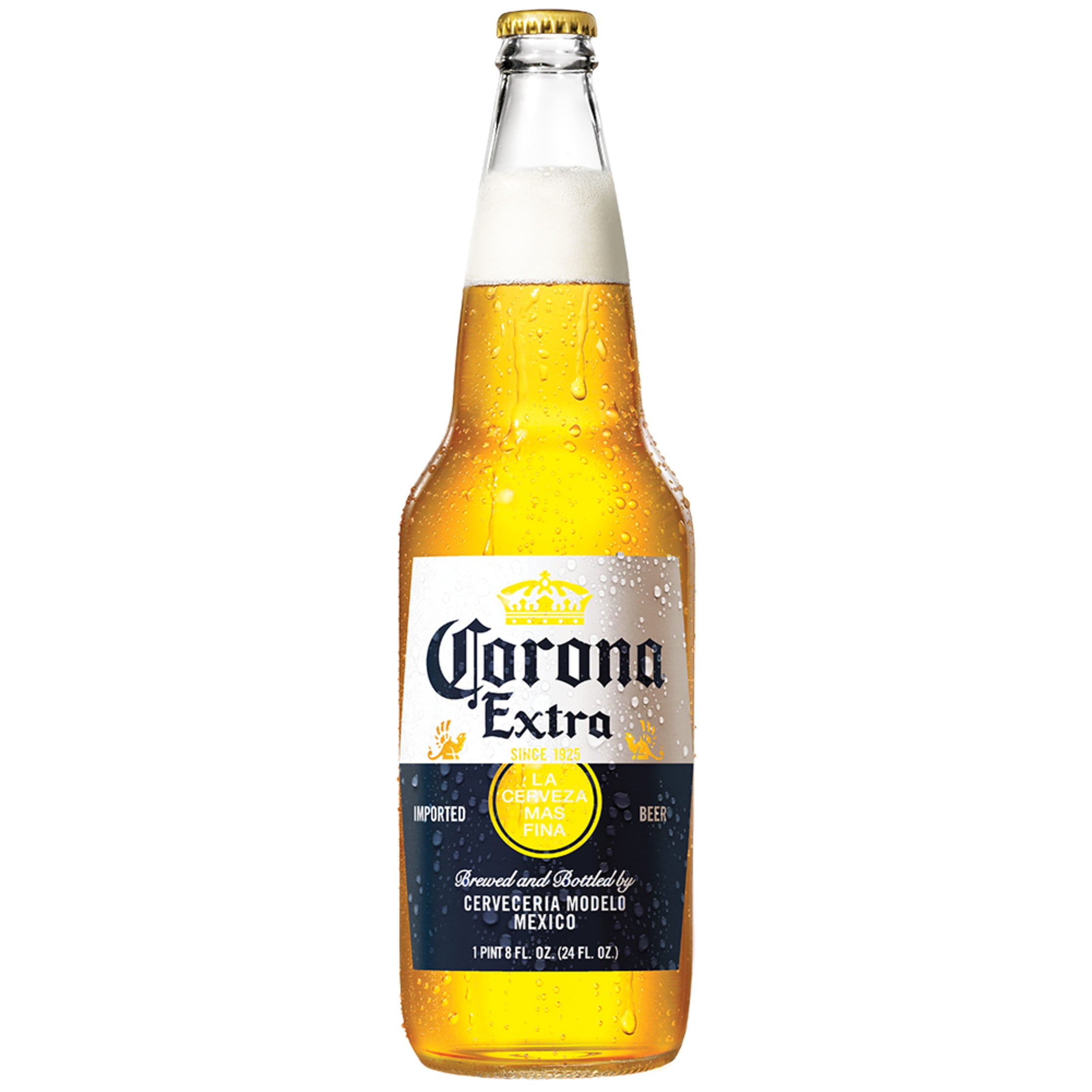 Corona Extra, Mexican Lager Beer, 24 fl. oz. Bottle, 4.6% ABV - Walmart.com
