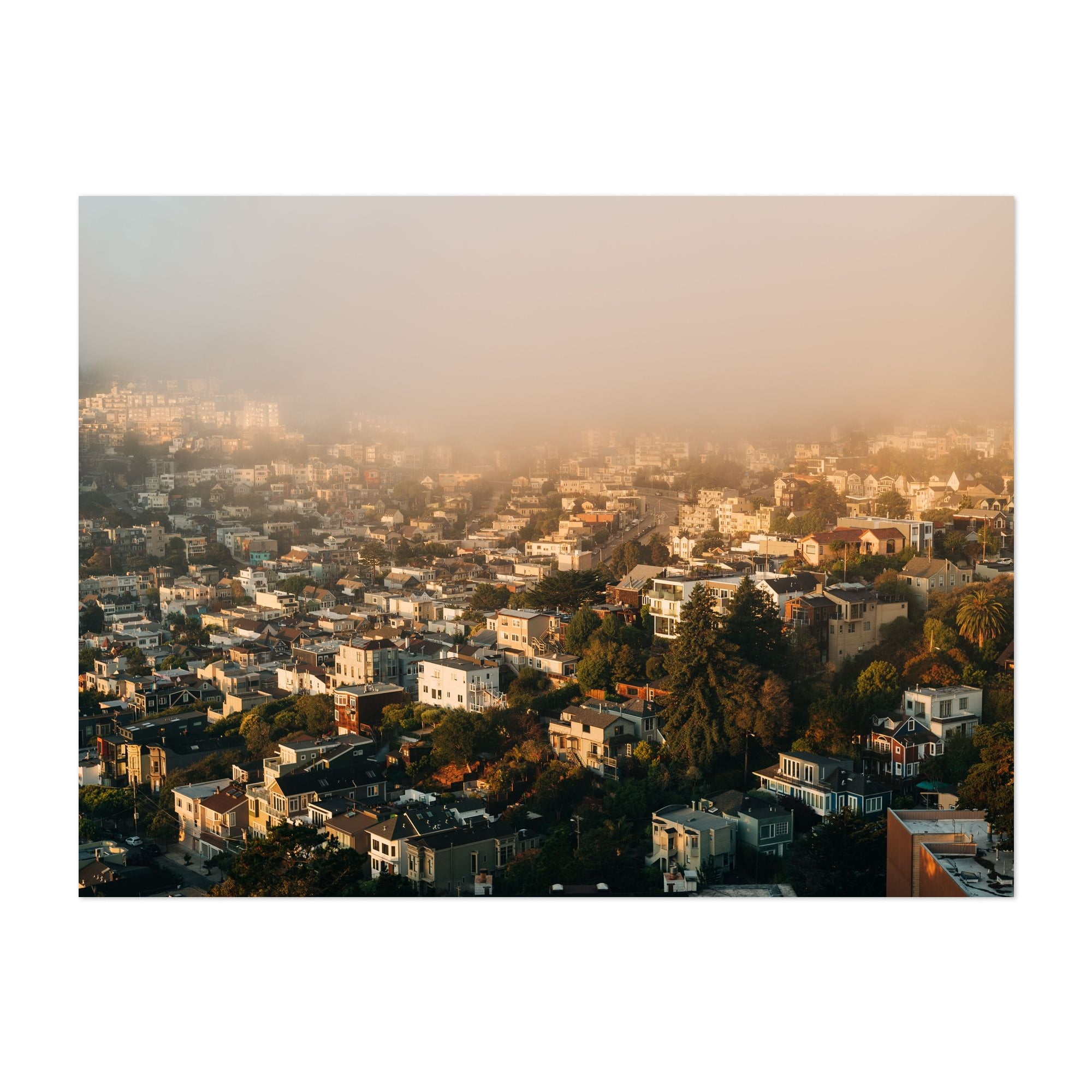 Corona Heights Views 01 - San Francisco California Photography Unframed Wall Art Print 8 x 10 ...