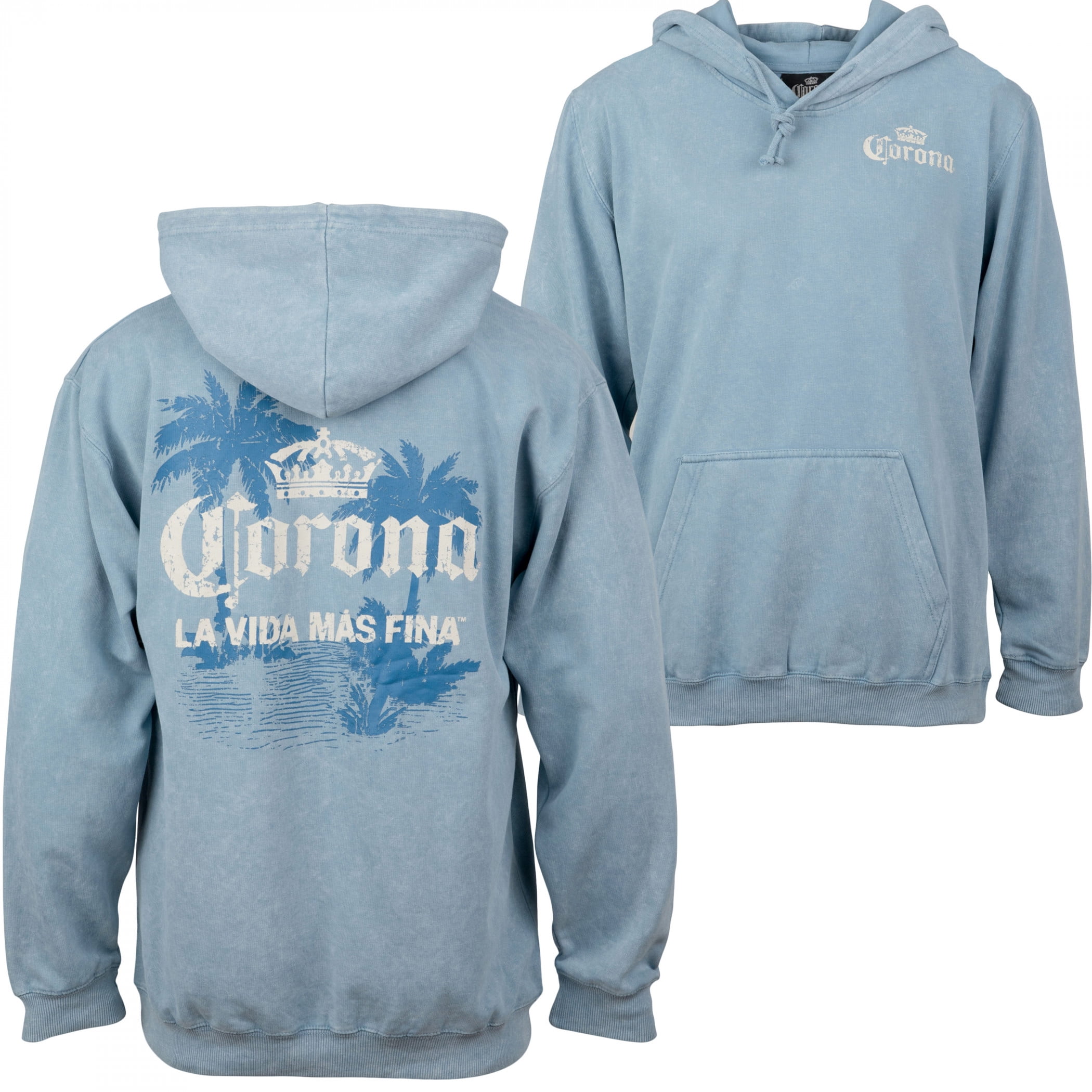 Corona La Vida Mas Fina Mineral Wash Pull-Over Hoodie-XLarge - Walmart.com