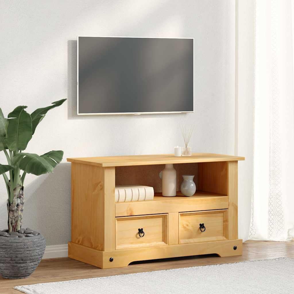 Corona TV Stand Mexican Pine, Living Room Entertainment Center, Media ...