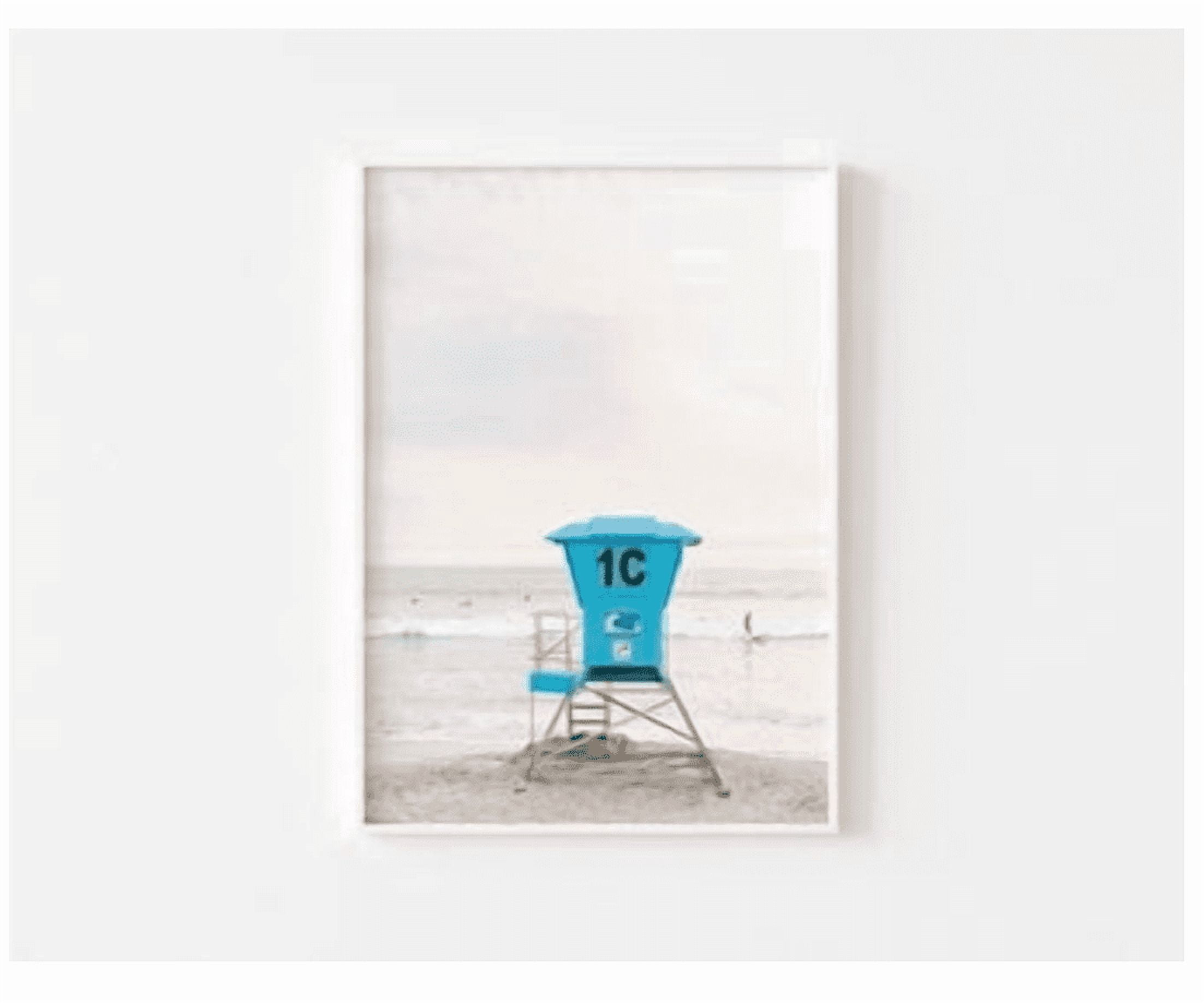 Coronado Beach Poster San Diego Surfers Coastal Photography - Walmart.com