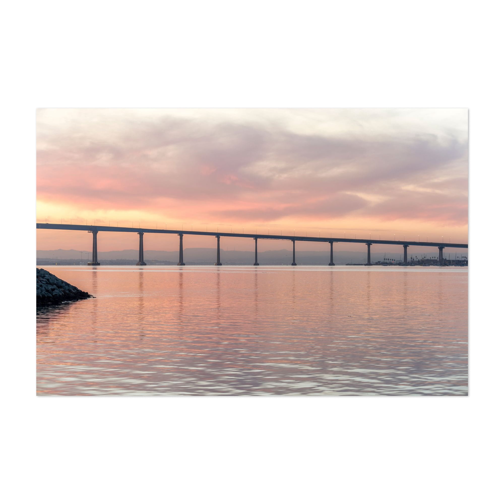 Coronado Bridge Horizon - Photography Bridge Sunset Seascape Cityscape ...