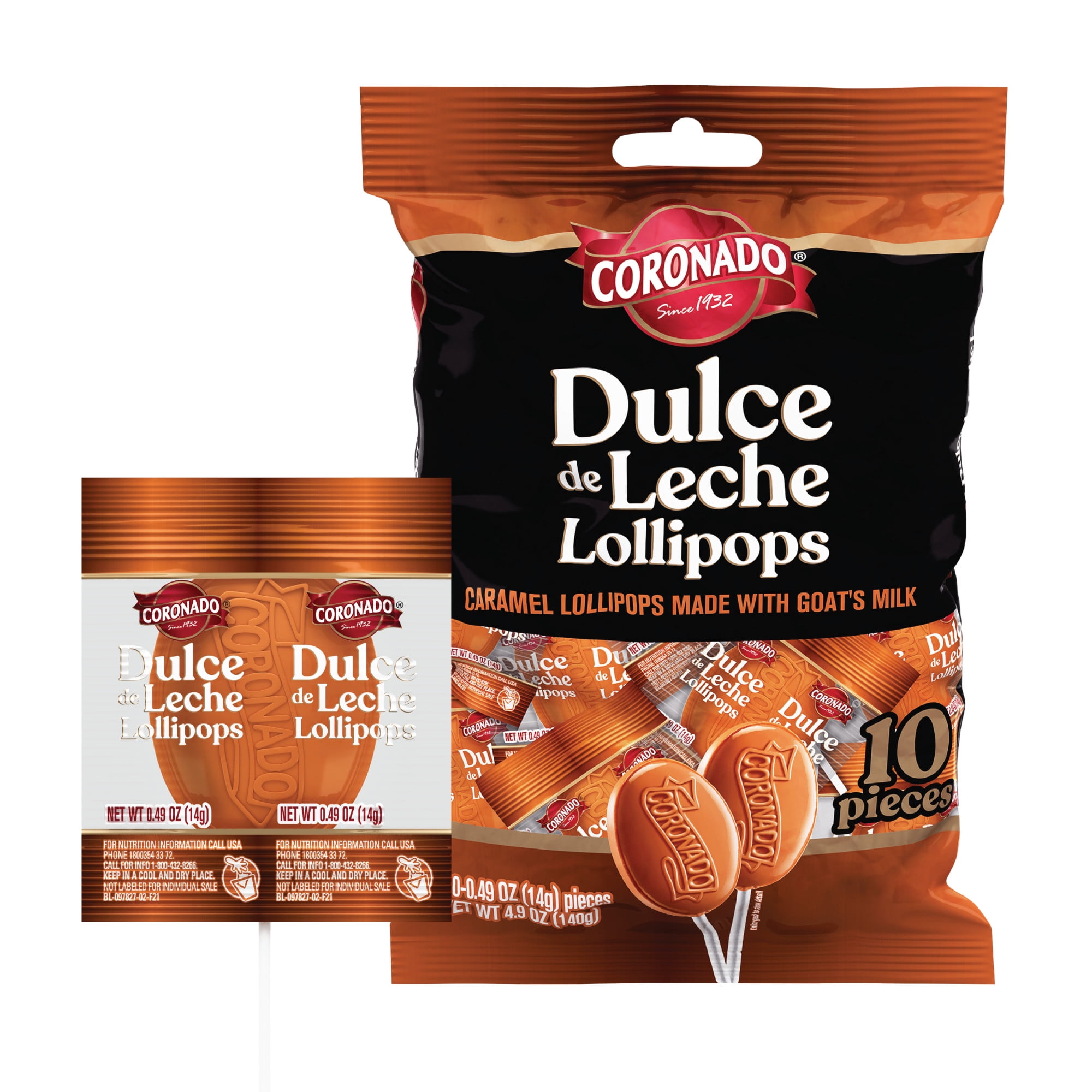 Customer reviews for Coronado Cajeta Lollipops 10 ct Bag, Dulce de ...