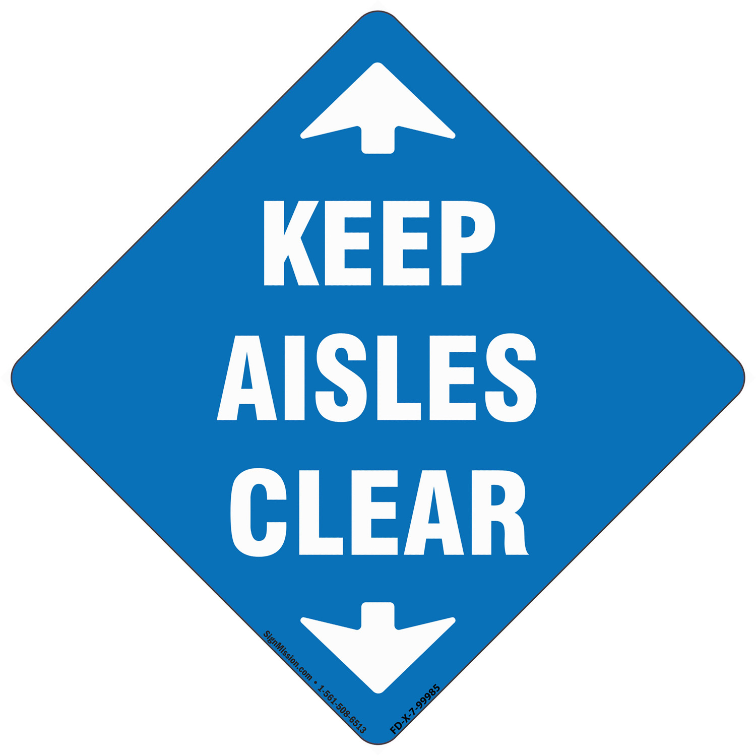 Coronavirus Keep Aisle Clear Non-Slip Floor Graphic | 6 Pack of Vinyl ...