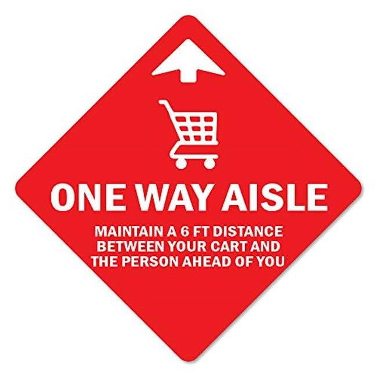 Coronavirus One Way Aisle Non-Slip Floor Graphic | Vinyl Decal ...