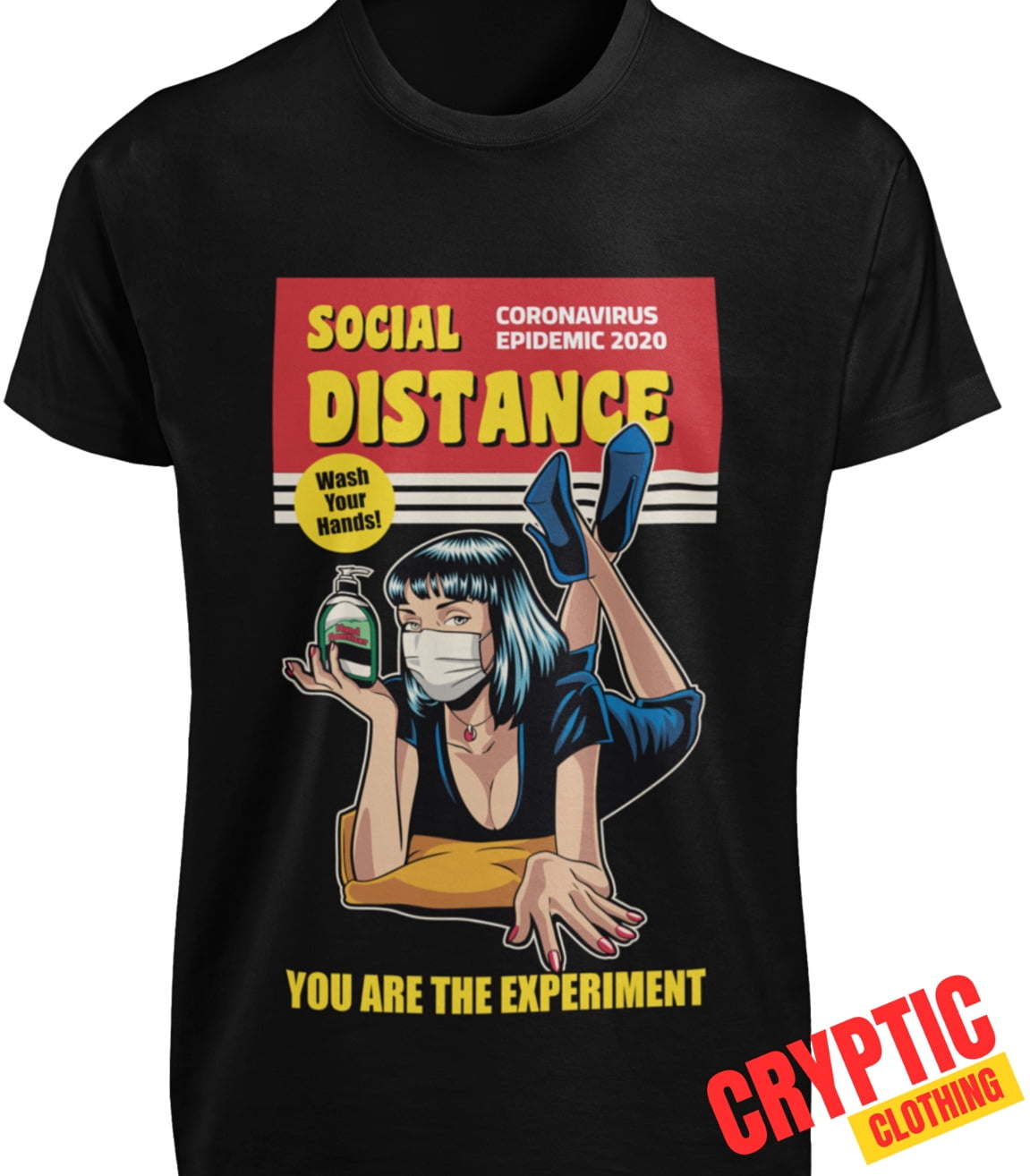 Coronavirus Plandemic 2020 T SHIRT S-3XL You Are The Experiment Pulp ...