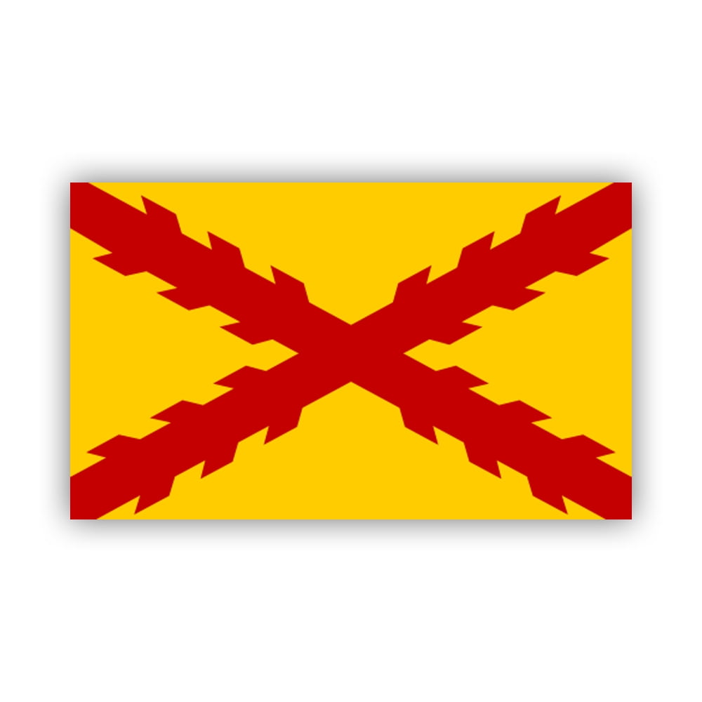 Coronela flag Sticker Decal - Self Adhesive Vinyl - Weatherproof - Made in USA - spanish tercios ...