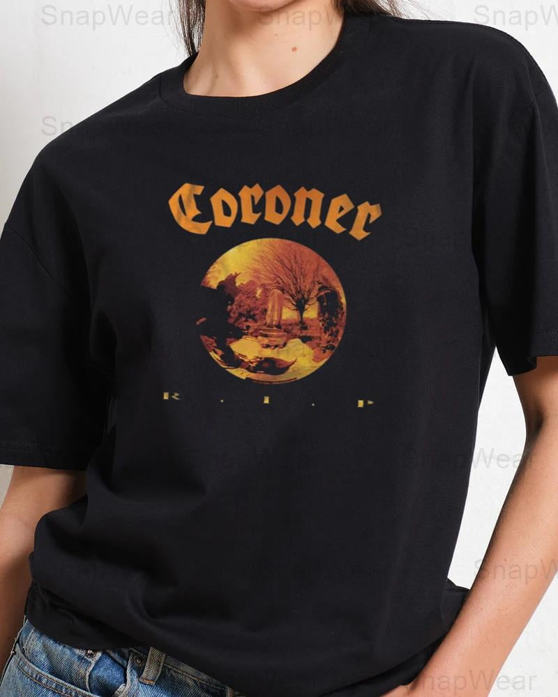 Coroner RIP Thrash Metal Rock Concert Tour Merch Vintage Swiss Band T-Shirt Unisex, up to 5XL ...