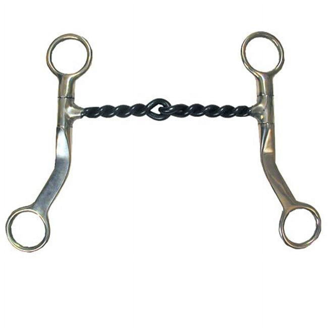 Coronet 240405 6 in. Flat Shank Twisted Sweet Iron Snaffle Bit ...