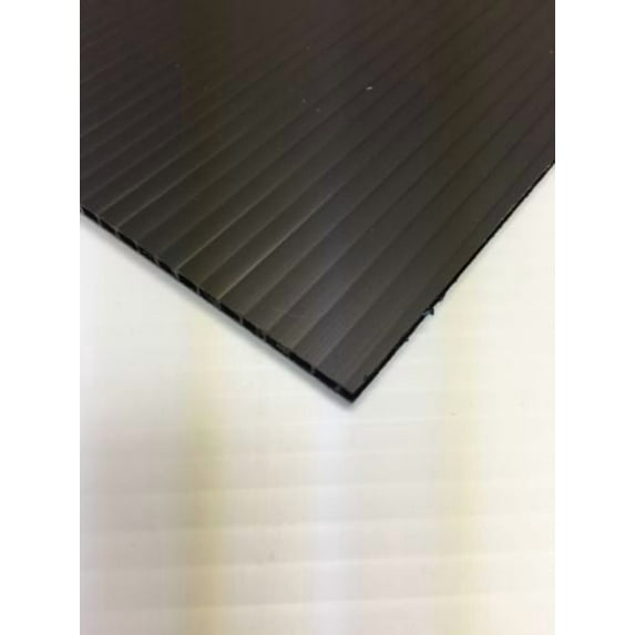 Coroplast 10mm 12" x 24" (10 Pack) Black Corrugated Plastic Sheets ...